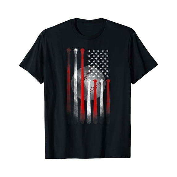 American Flag Vintage Baseball Flag Unisex Men Women T-Shirt S-5XL Best ...
