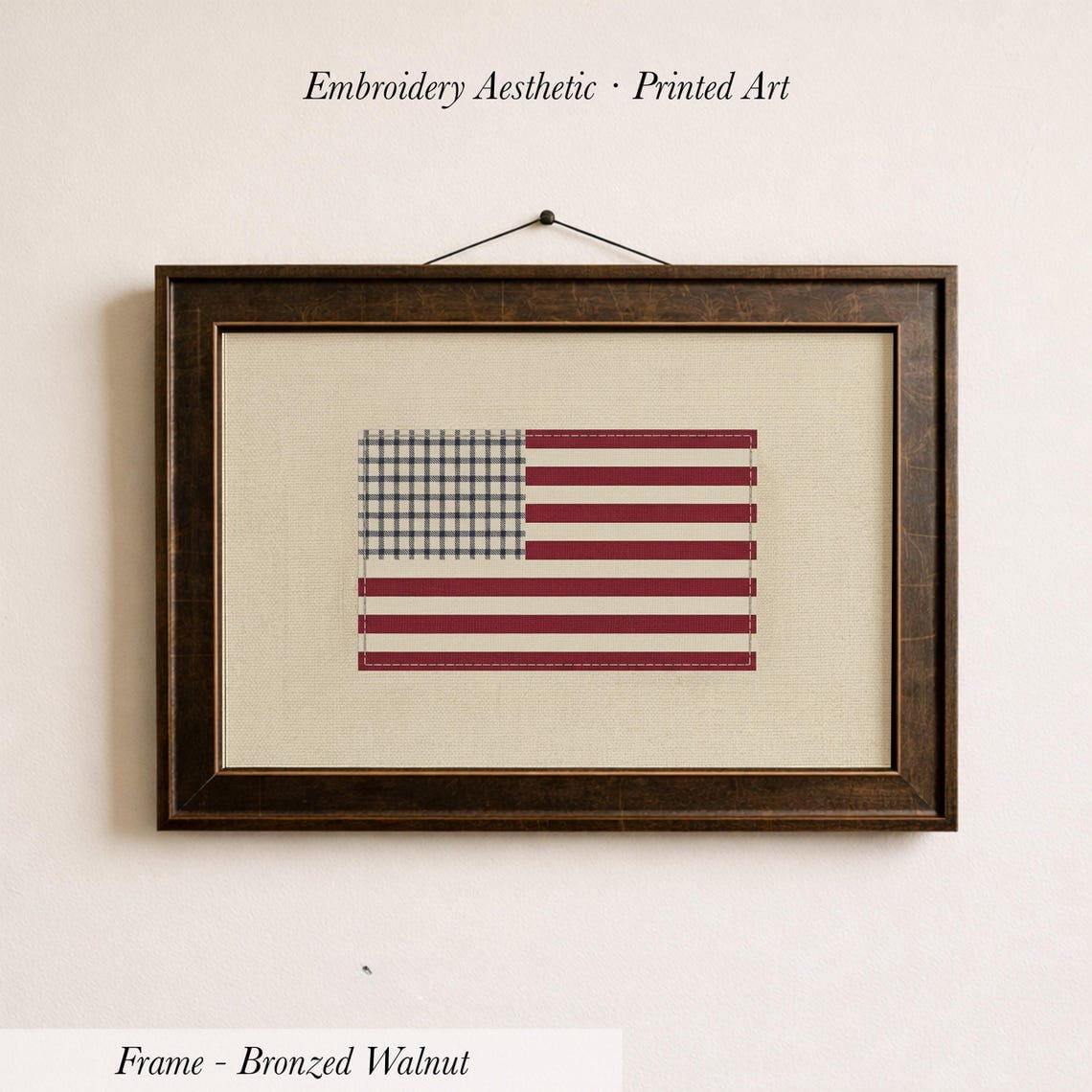 American Flag Vintage Boy Room Art 1951 Unframed Paper Print - Walmart.com
