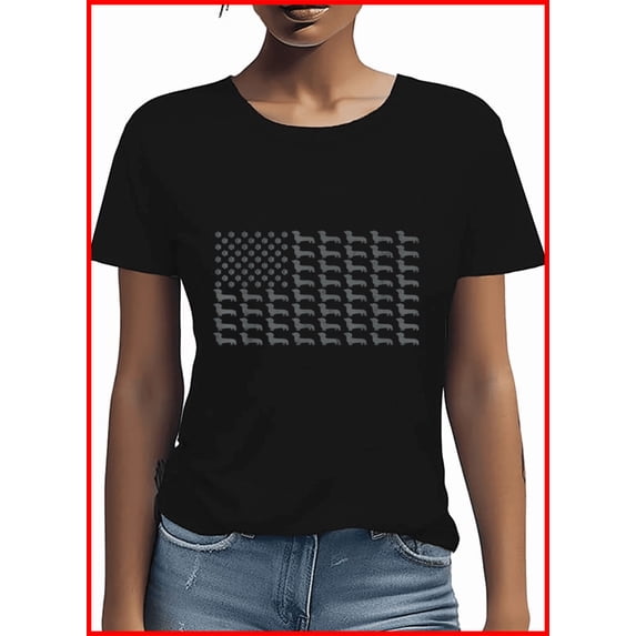 American Flag Vintage Patriotic Dachshund Dad Weiner Dog Apparel Unisex ...