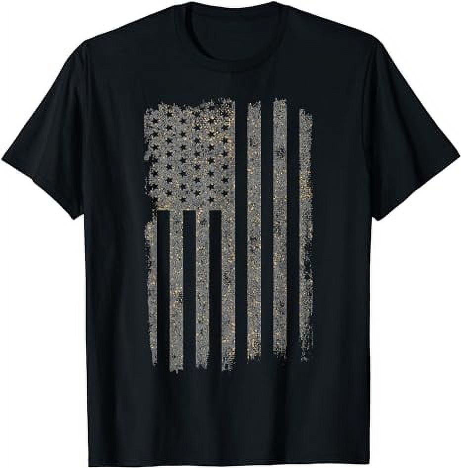 American Flag Vintage Patriotic Distressed American Flag T-Shirt ...