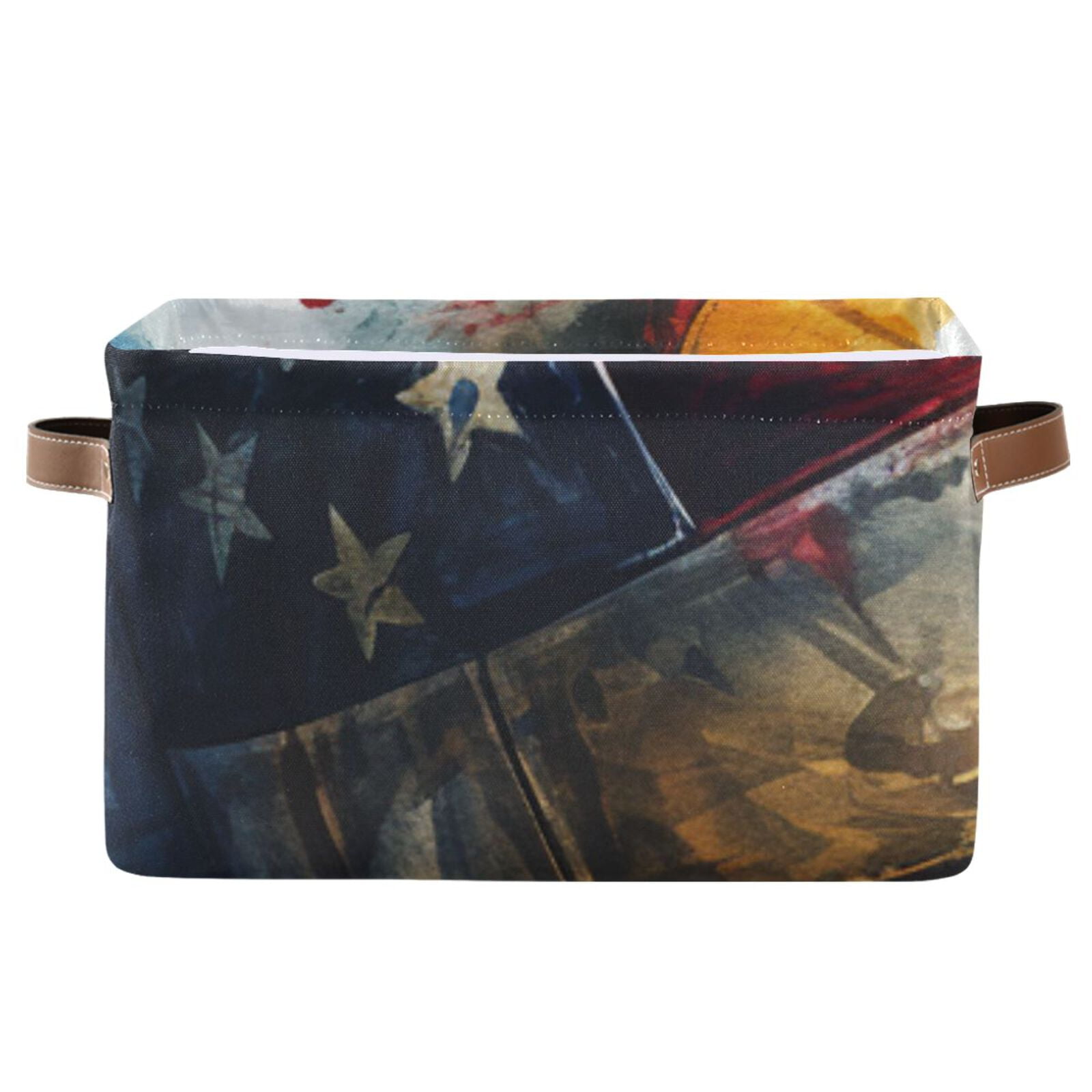 American Flag Volleyball Storage Bins Baskets With Handles Storage Box ...