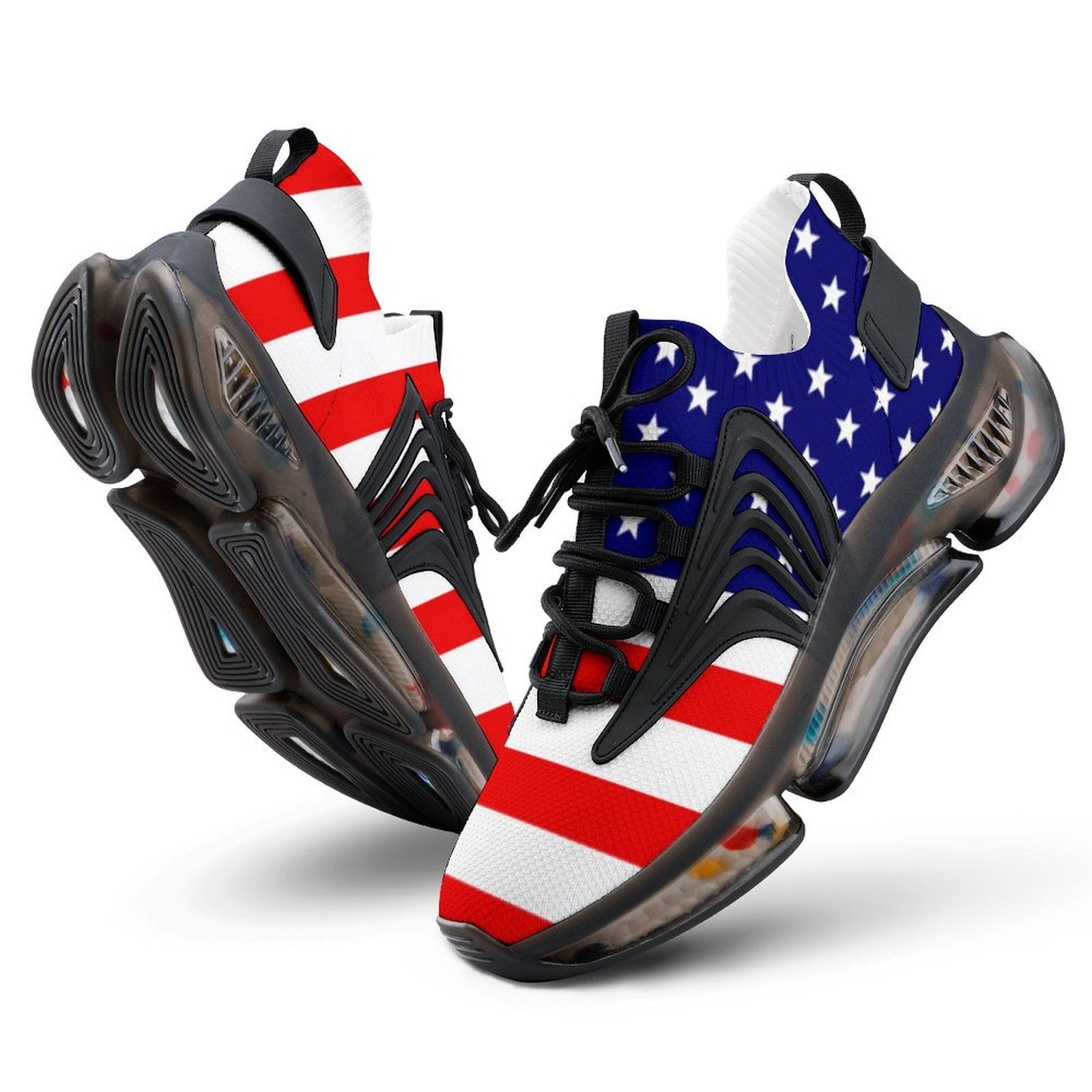 American Flag Walking Shoes for Men Woman Lightweight Tennis Fashion ...