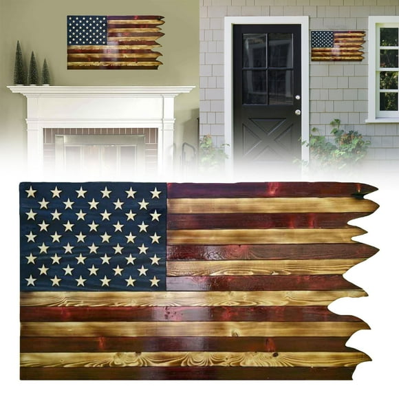 Outdoor Metal American Flag