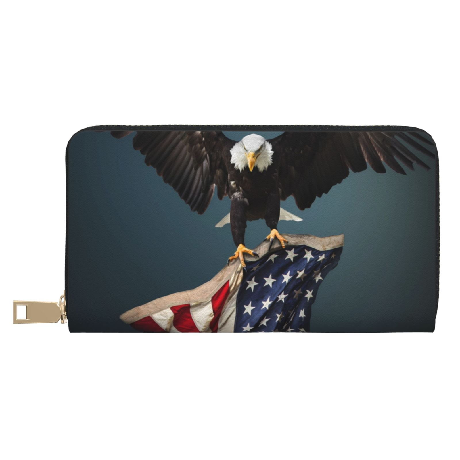 American Flag Wallet Women, Leather Bifold Multi Card Wallet, Women's ...