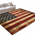 American Flag Washable Rug 6x9 Area Rug for Living Room Bedroom Non ...