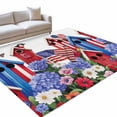 American Flag Washable Rug 9x12 Area Rug for Living Room Bedroom Non ...