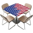 American Flag Waterproof Table Cover for Camping Star Table Cloth ...