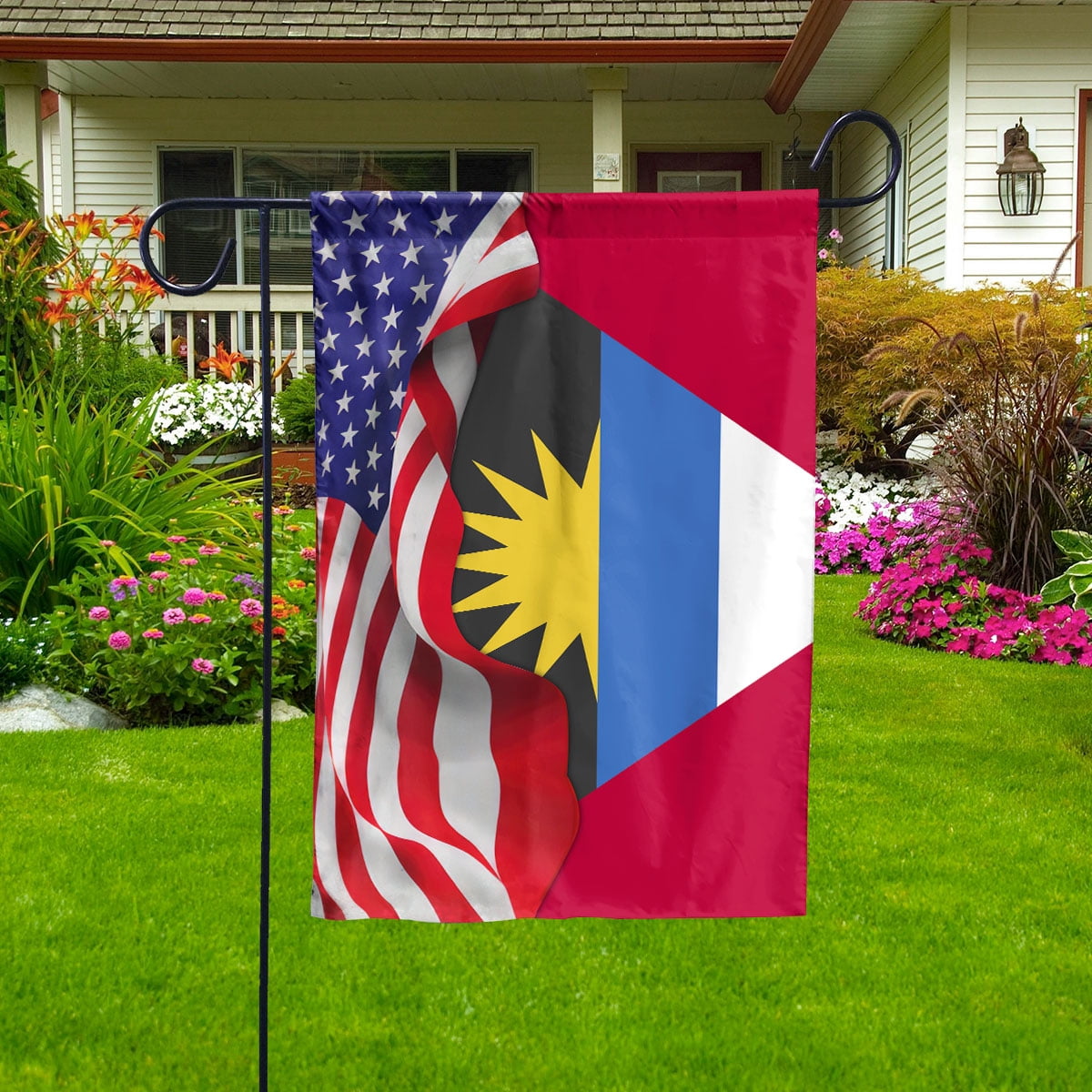 American Flag Waving Show Antigua And Barbuda Flag Antiguan And Barbud ...