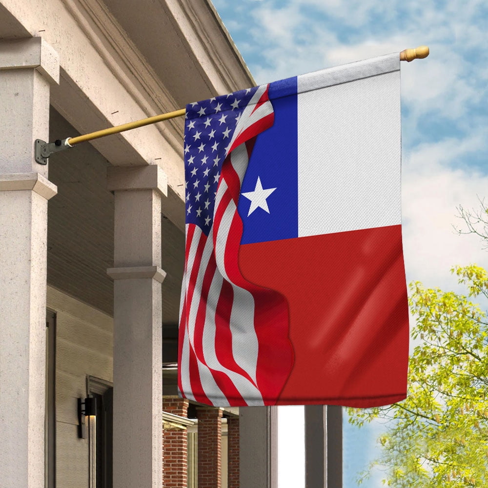 American Flag Waving Show Chile Flag Chilean American Friendship Proud ...