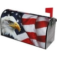 American Flag Welcome Magnetic Mailbox Cover, Mailbox Wrap Decorative ...