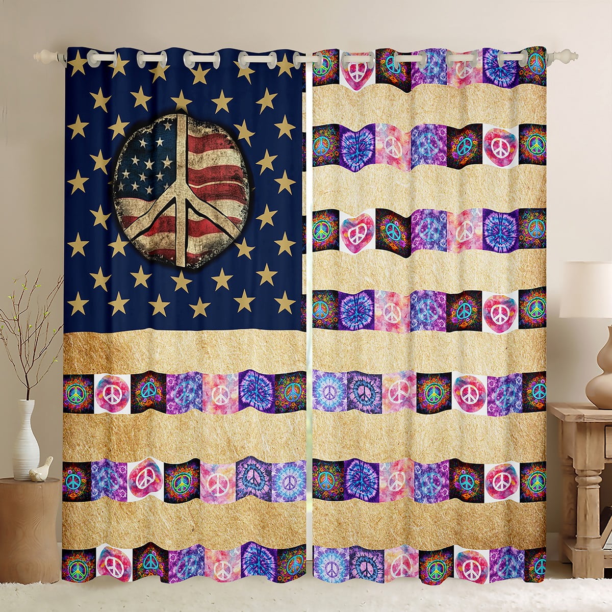 Erosebridal Horse Darkening Drapes Galloping Horse 30%-50% Blackout ...