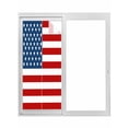 American Flag Window Privacy Film, Blue Red USA Flag Static Cling UV ...