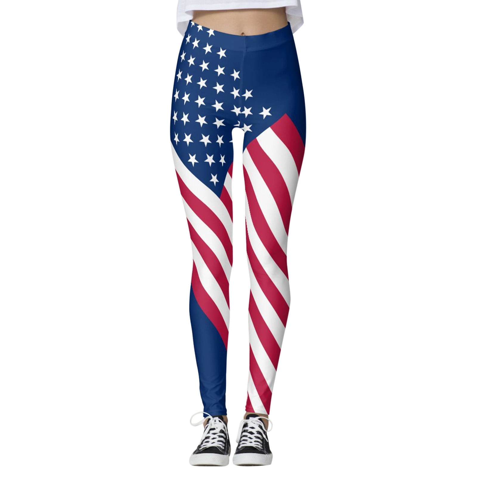 American Flag Yoga Pants for Women 4th Of July Running Gym Tights ...