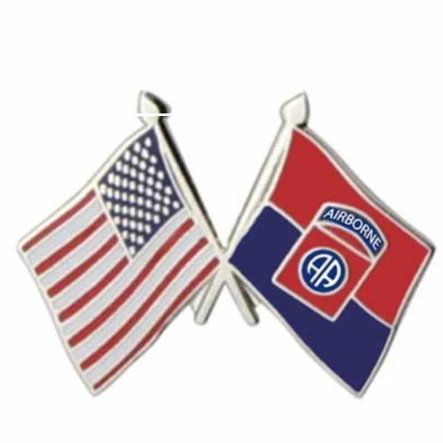 American Flag and 82nd Airborne Division Combat Service Crossed Flags 1 ...