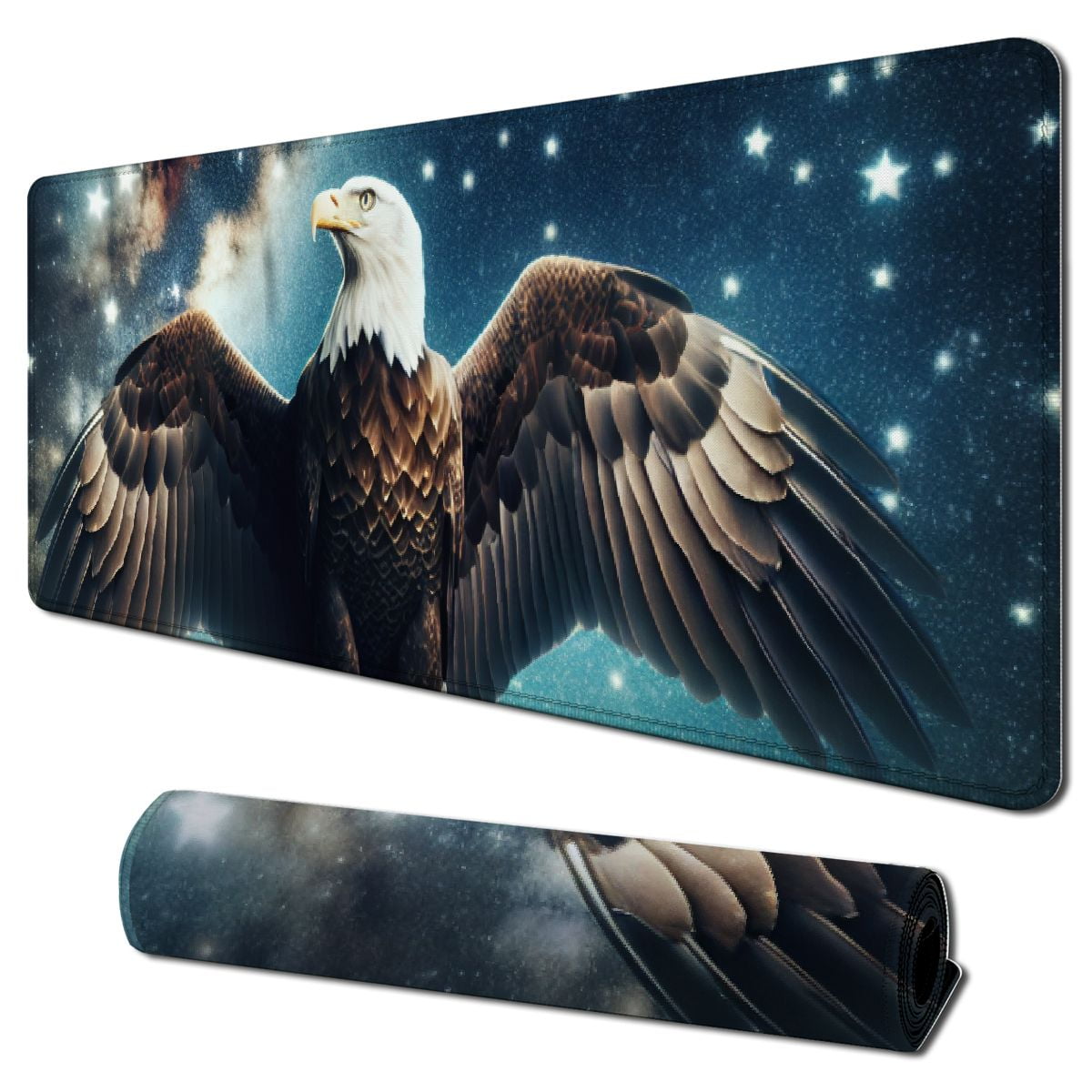 American Flag and Bald Eagle Mouse Mat Pad Mousepad - Walmart.com
