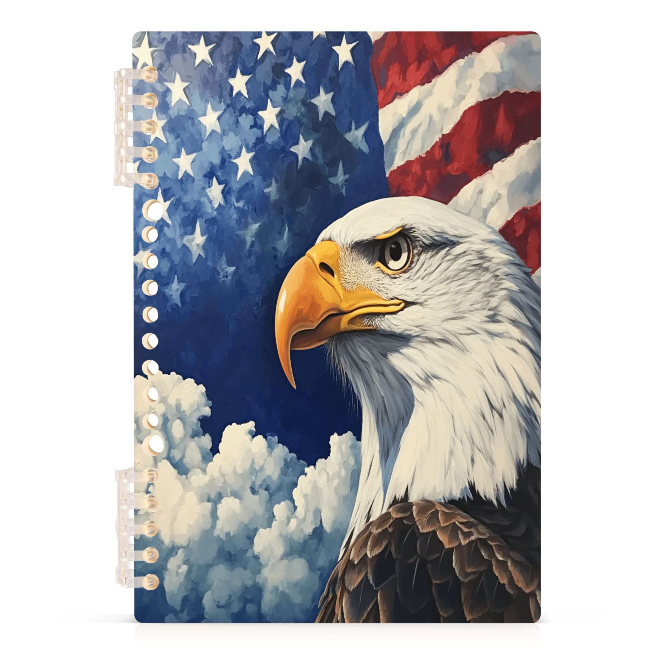 American Flag and Eagle Notebooks 1-subject Journal 60 Sheets A5 ...