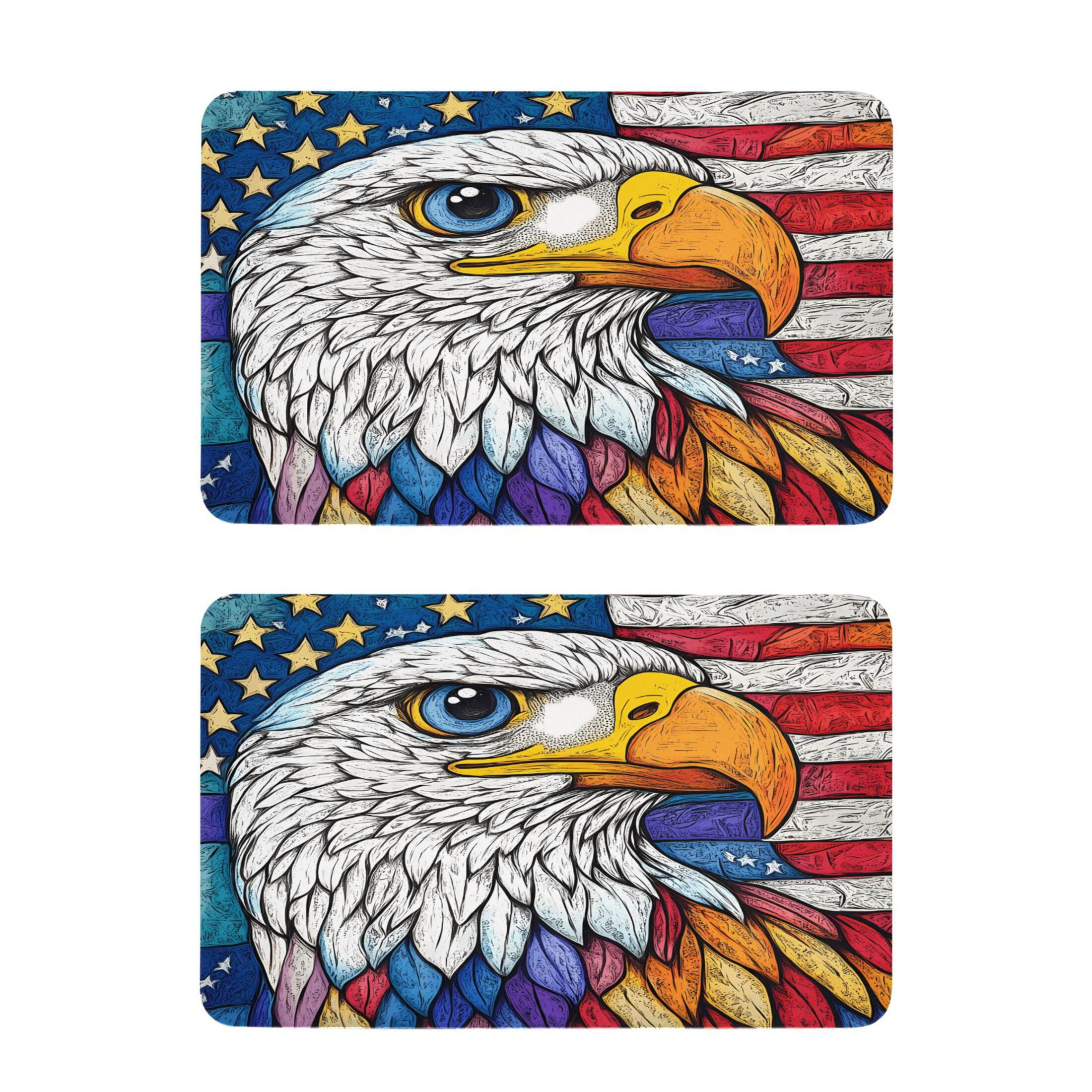 American Flag and Eagle Strong Fridge Magnets Refrigerator Magnets ...