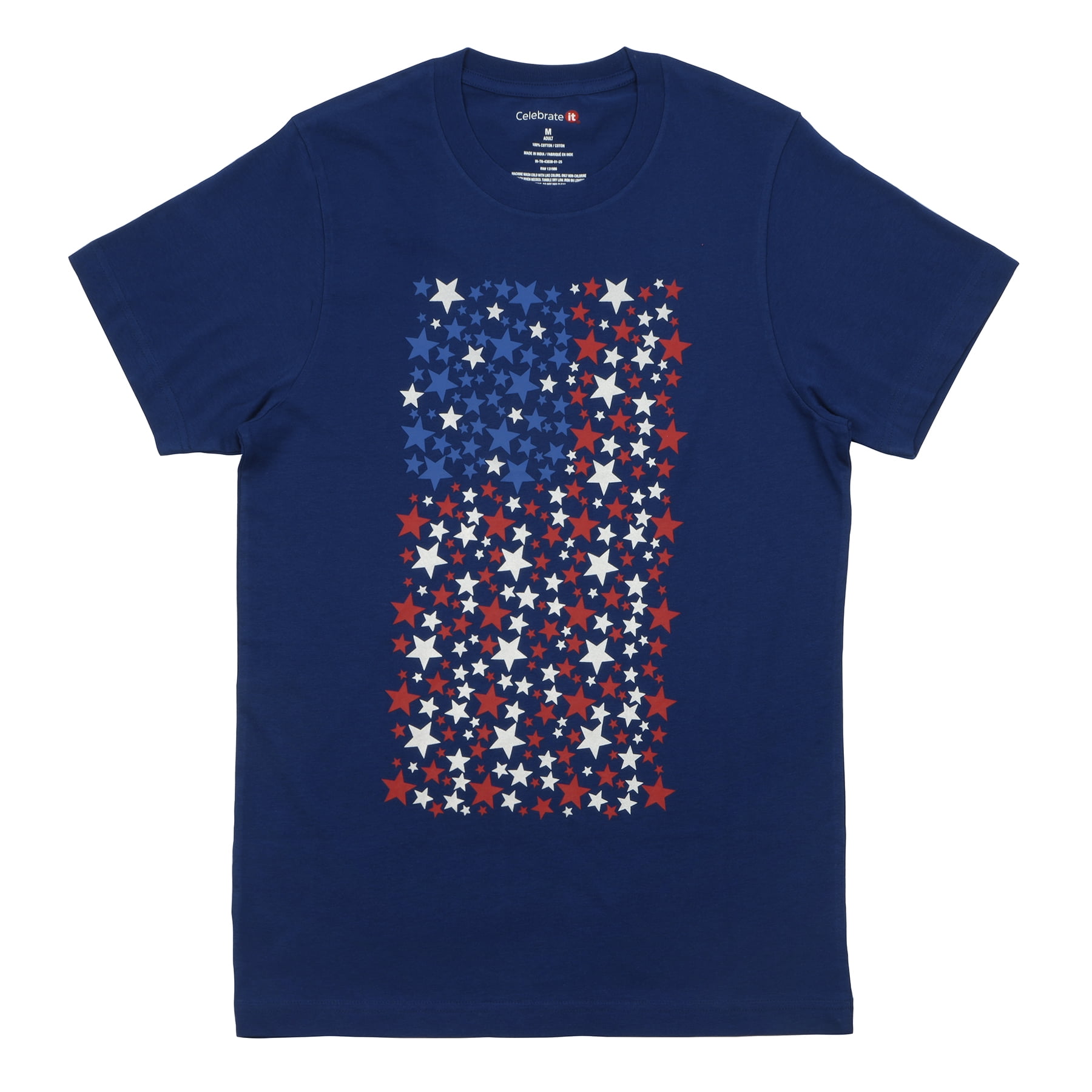 American Flag of Stars Adult T-Shirt by Celebrate It™ - Patriotic ...