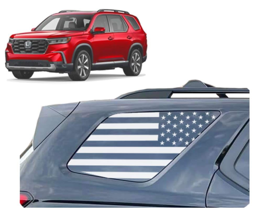 American Flag window decal compatible with Honda Pilot 2023 2024 ...