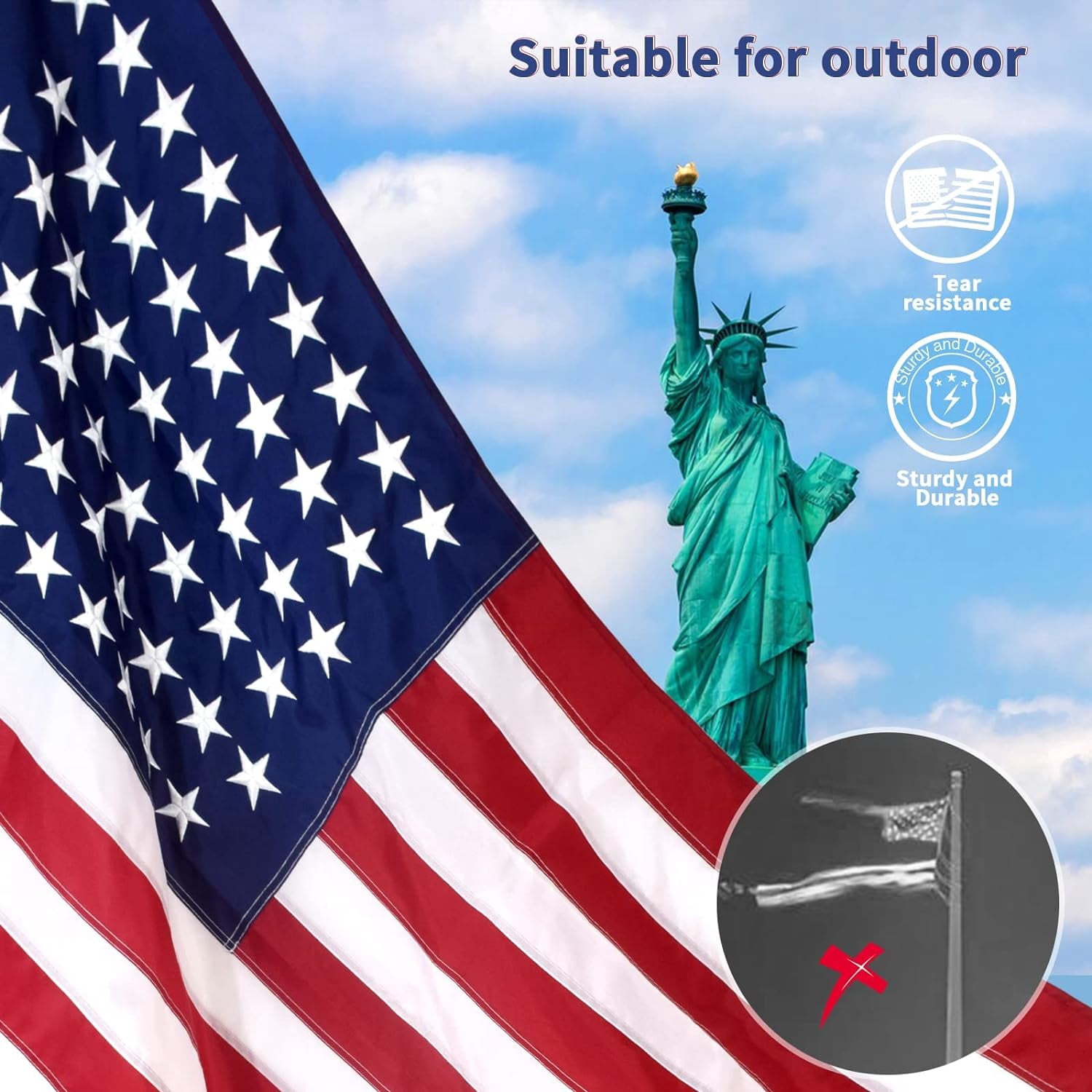 American Flags 2X3 Ft Outside,American Flag Outdoor Heavy Duty,Us Flag ...