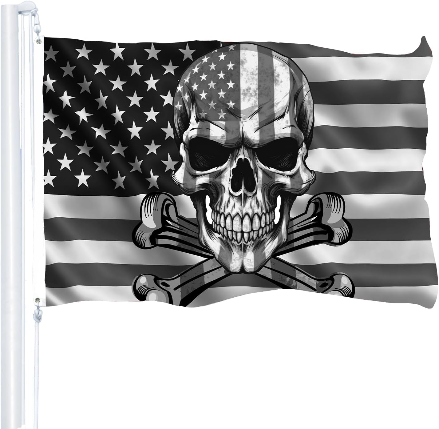 American Flags for Outside Outdoor Pirate USA Flag US Black Boat Flags ...