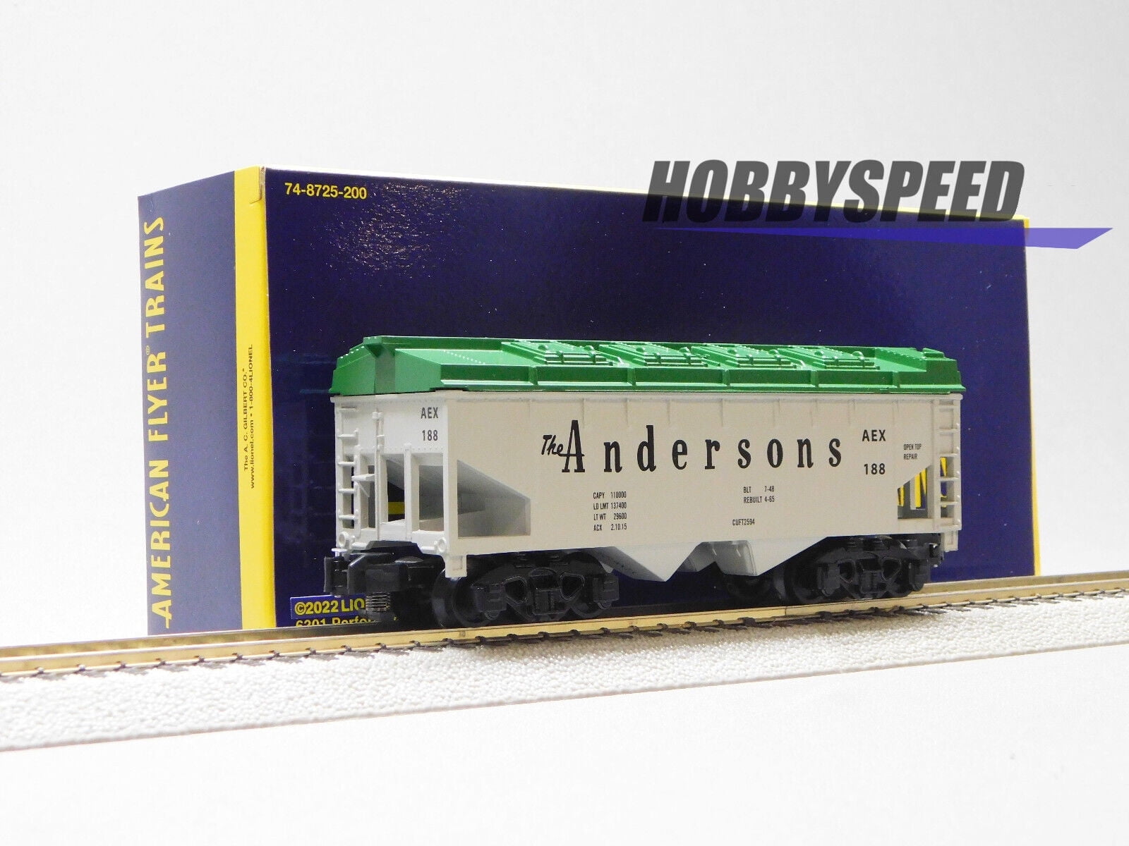 American Flyer ANDERSON'S 2 Bay Covered Hopper #188 S Gauge - Walmart.com