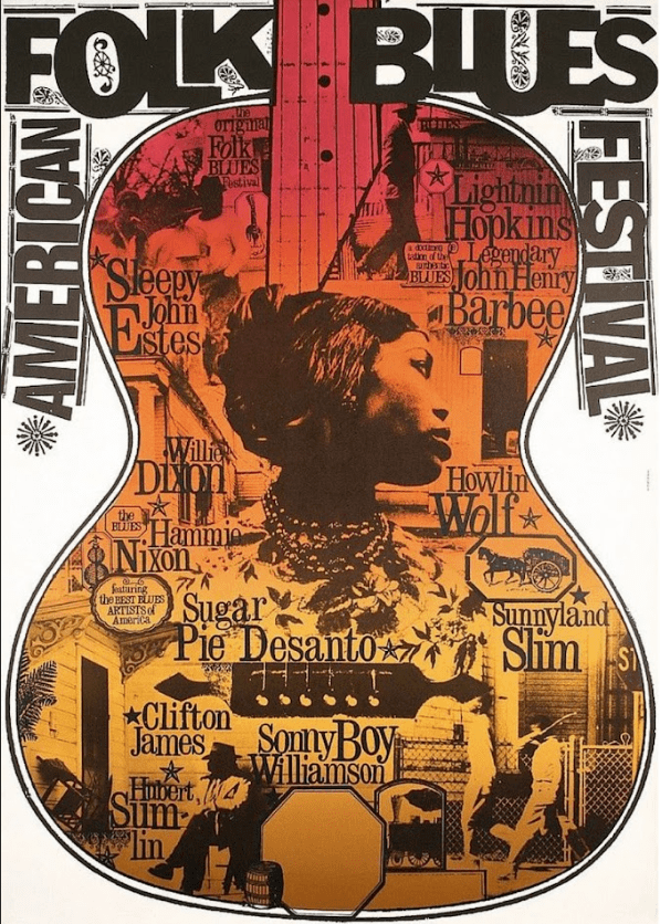American Folk & Blues Festival Poster 24x36 - Classic Vibes, Iconic ...