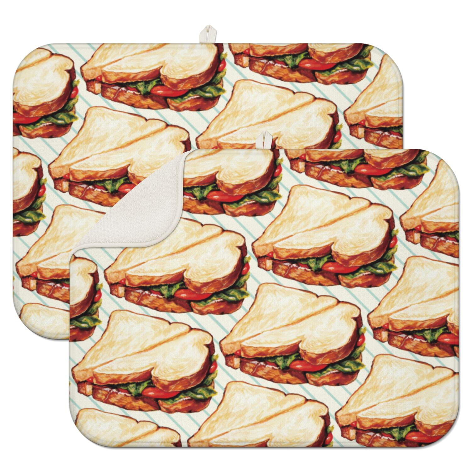 American Food Coffee Mat – Durable Microfiber Spill Mat Featuring ...