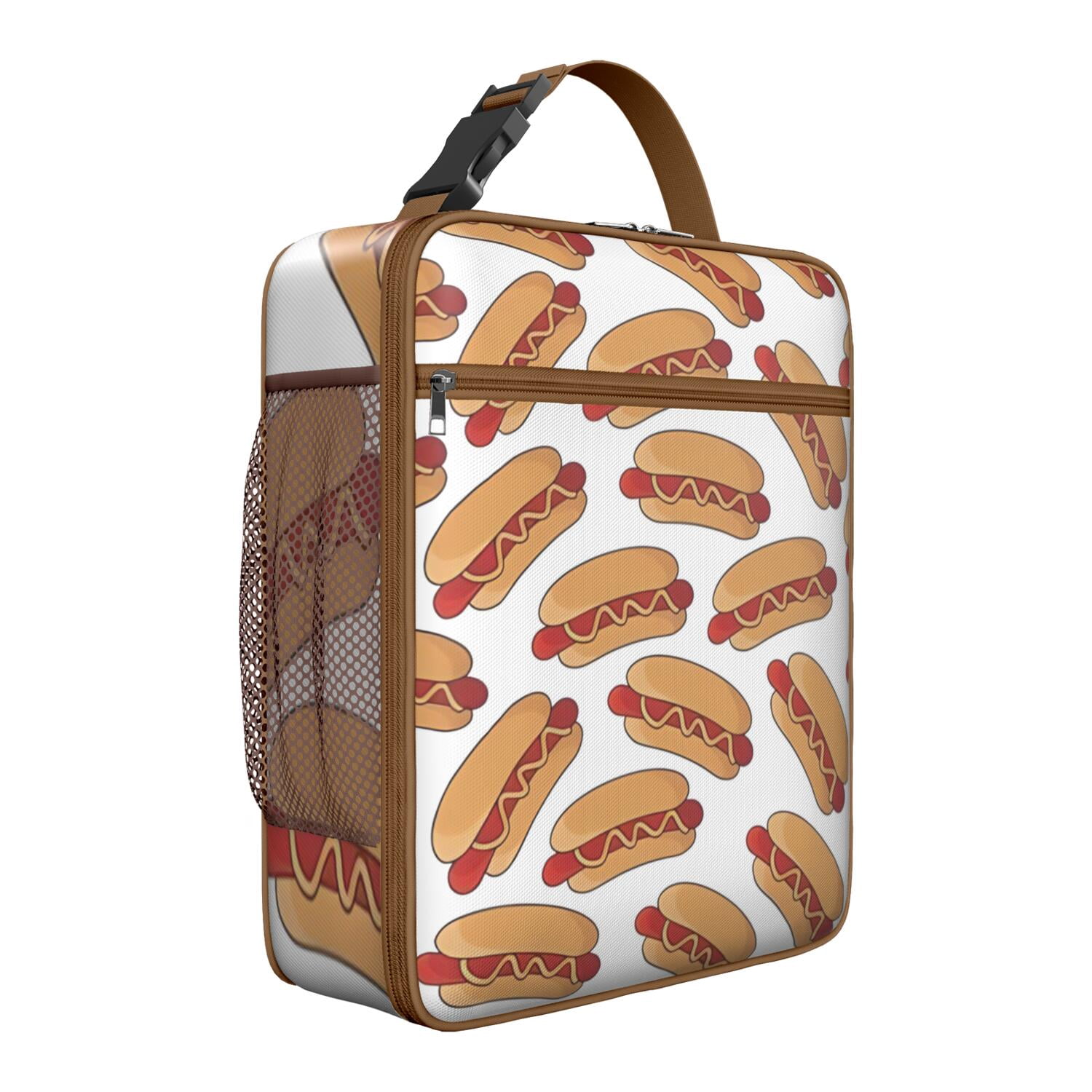 American Food Sandwich Lunch Bag – Hamburger Burger Foodie Breakfast ...