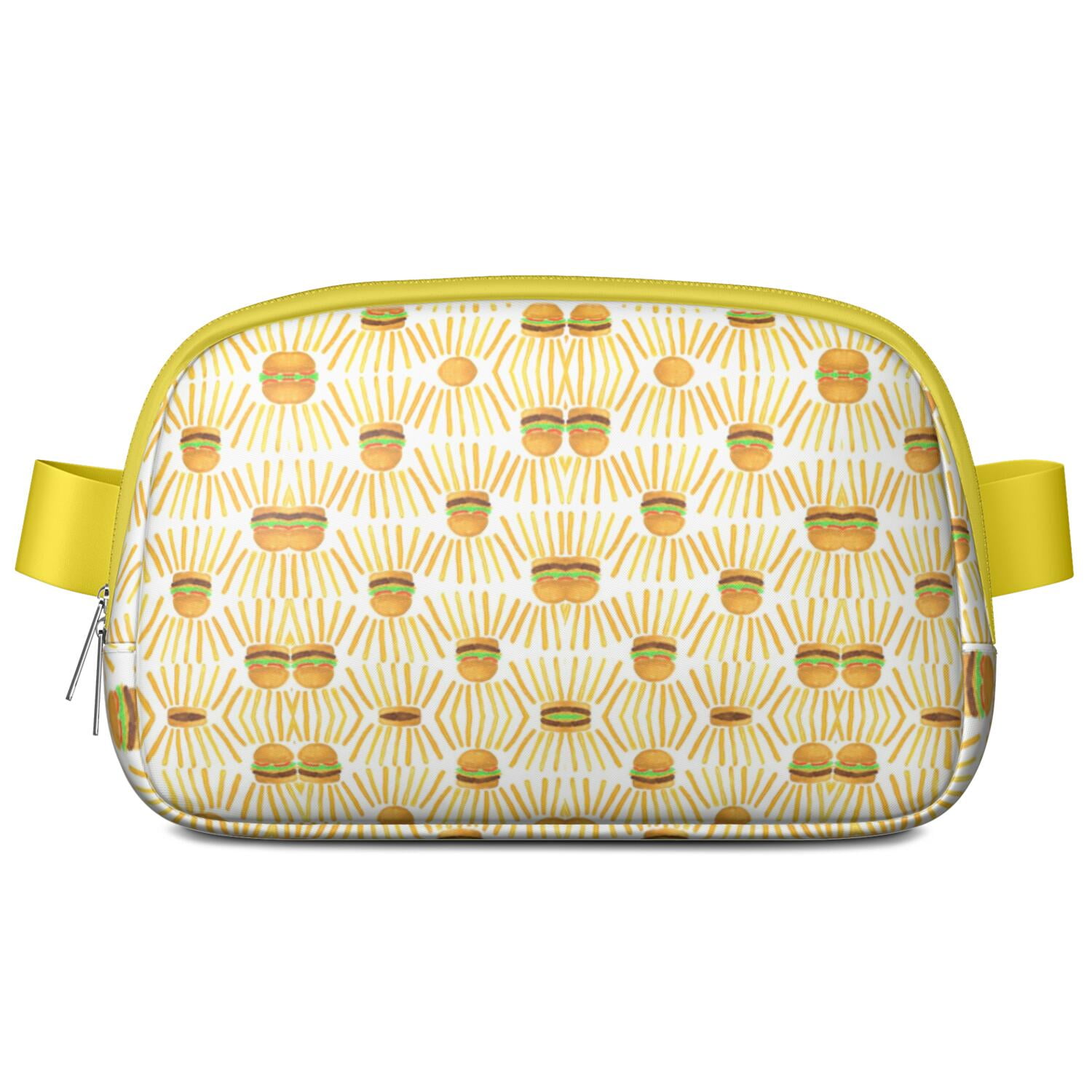 American Food Waist Pack – Waterproof Fanny Pack with Classic Burger ...