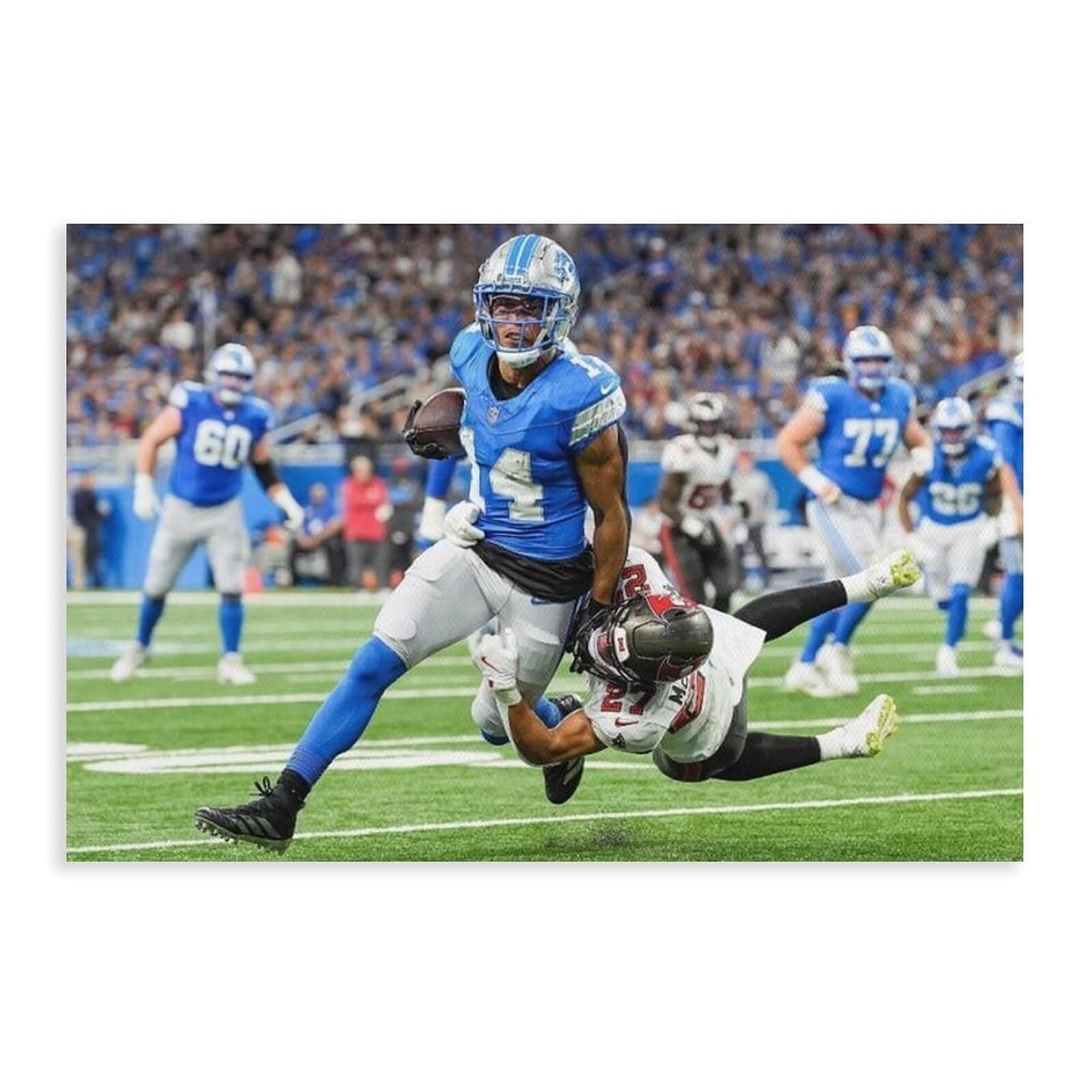 American Football Amon-Ra St. Brown Posters Sports Star 26 Canvas ...