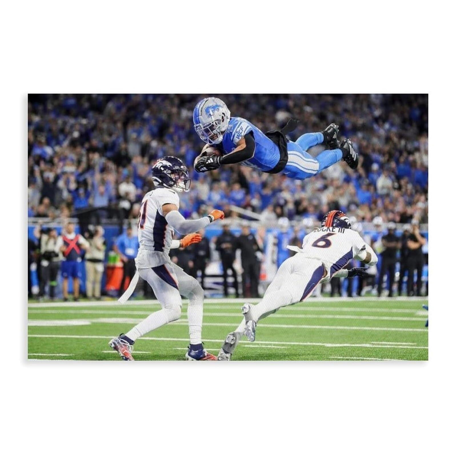 American Football Amon-Ra St. Brown Posters Sports Star 75 Canvas ...