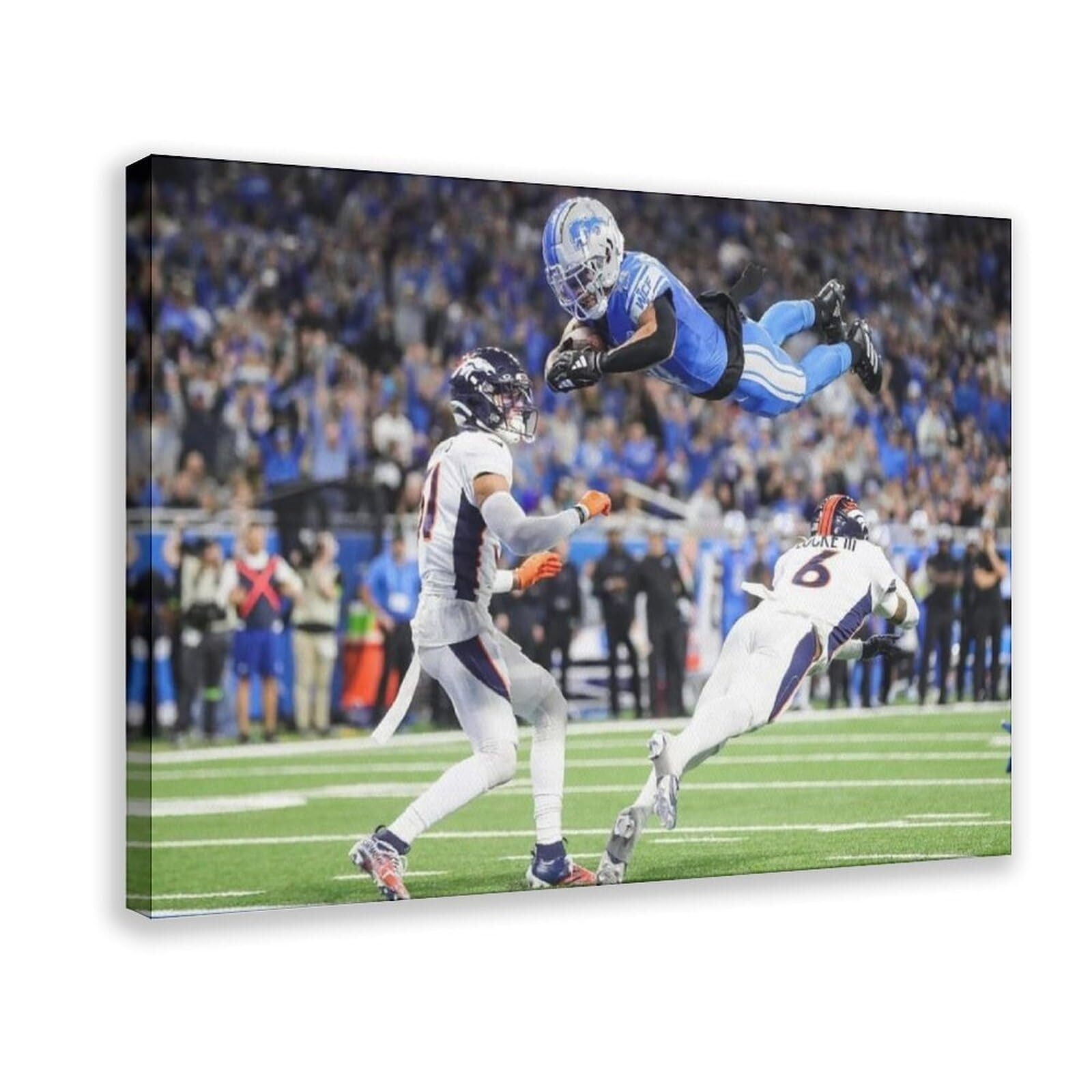 American Football Amon-Ra St. Brown Posters Sports Star 75 Canvas ...