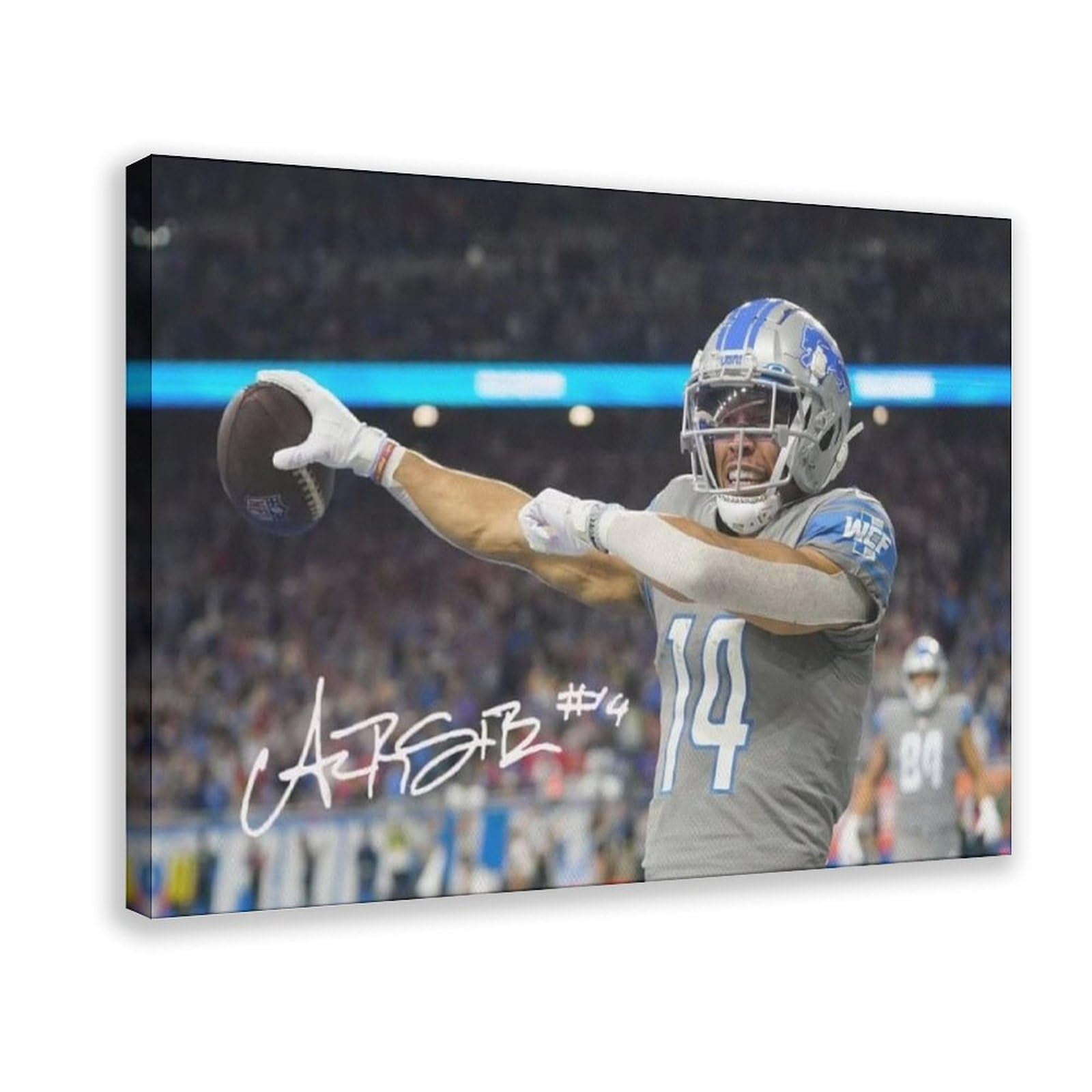 American Football Amon-Ra St. Brown Posters Sports Star 84 Canvas ...
