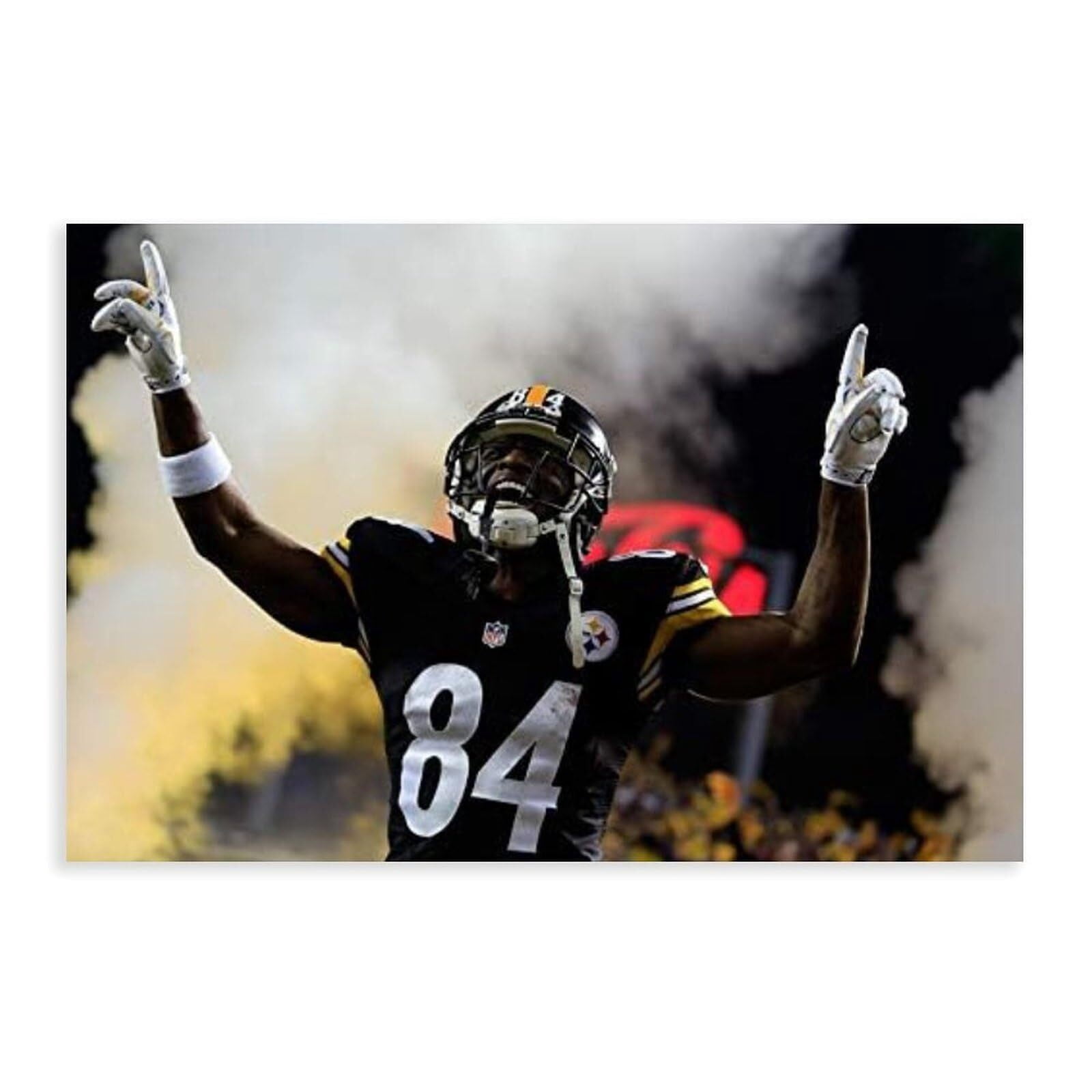 American Football Antonio Brown Posters Sports Star 81 Canvas Poster ...