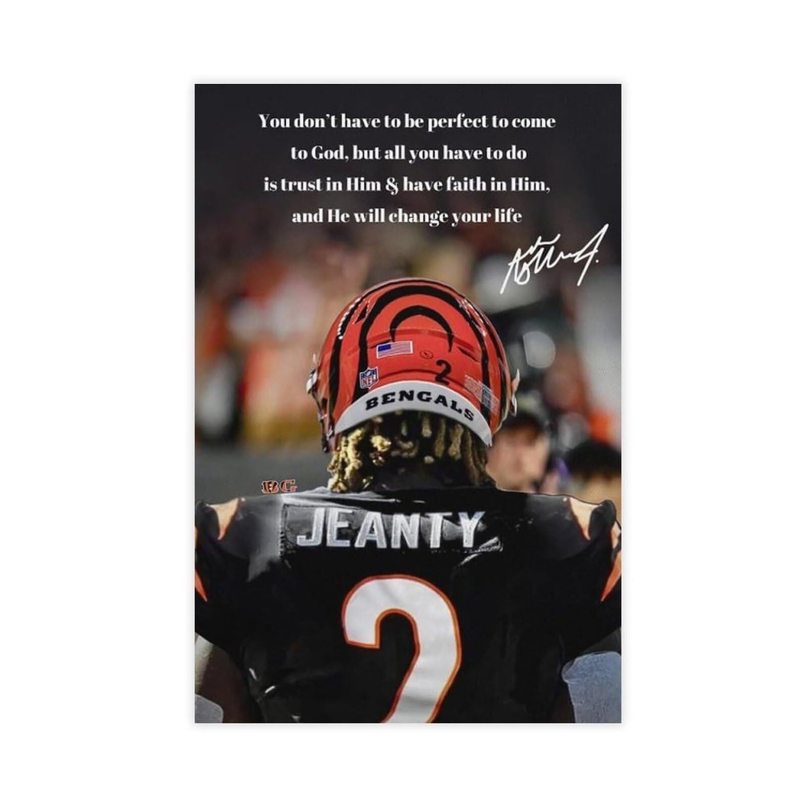 American Football Ashton Jeanty Posters Sports Star 10 Canvas Poster ...