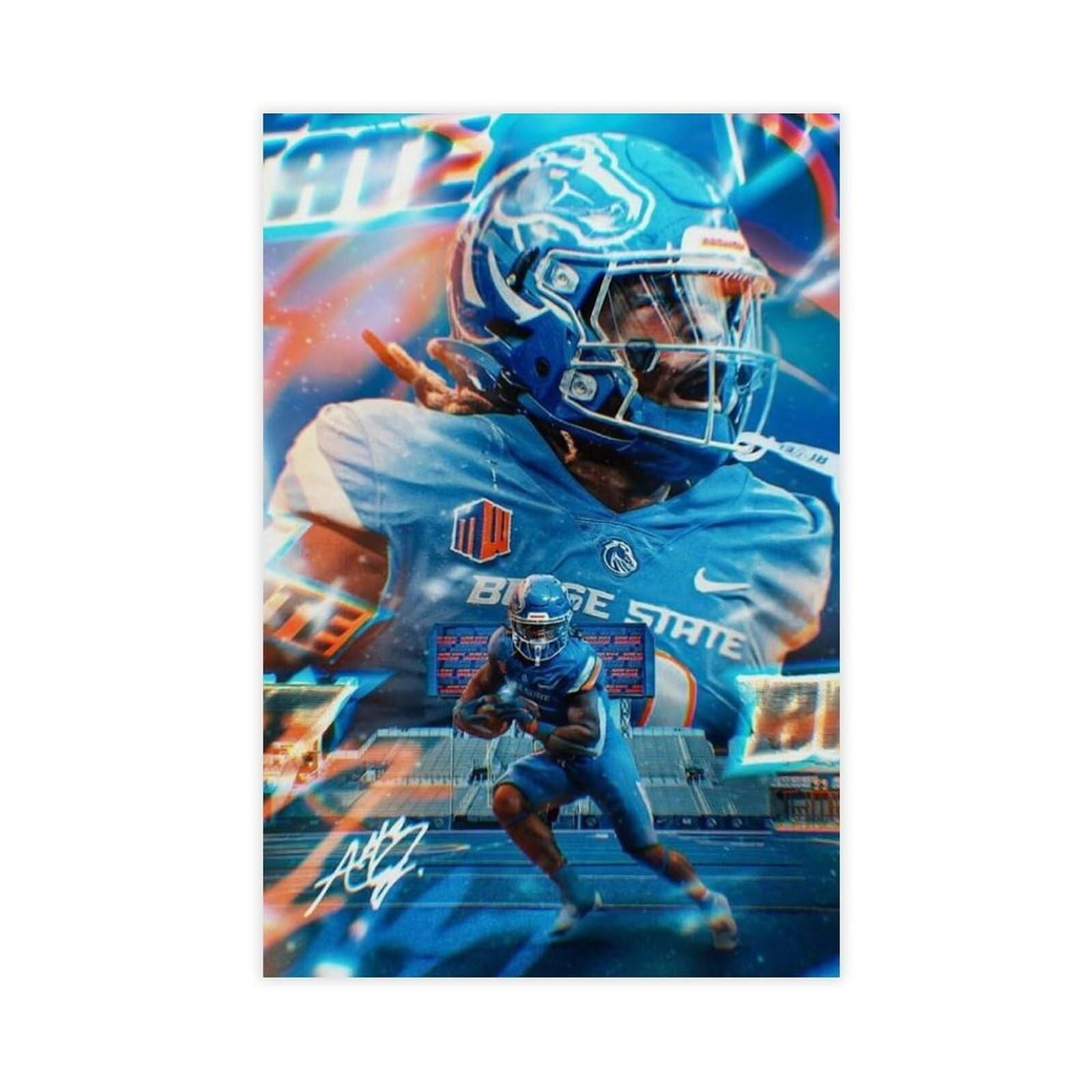 American Football Ashton Jeanty Posters Sports Star 90 Canvas Poster ...