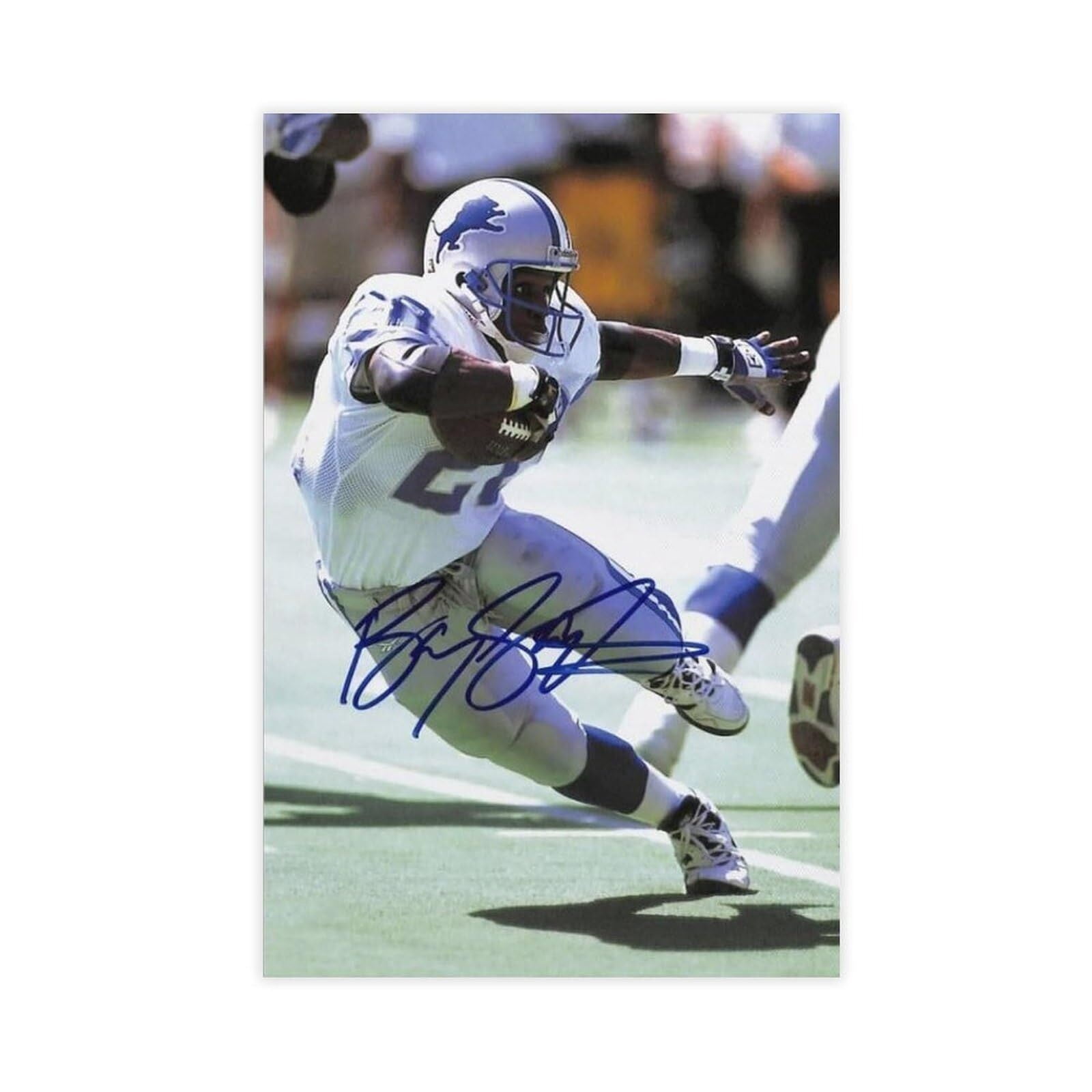American Football Barry Sanders Posters Sports Star 04 Canvas Poster ...