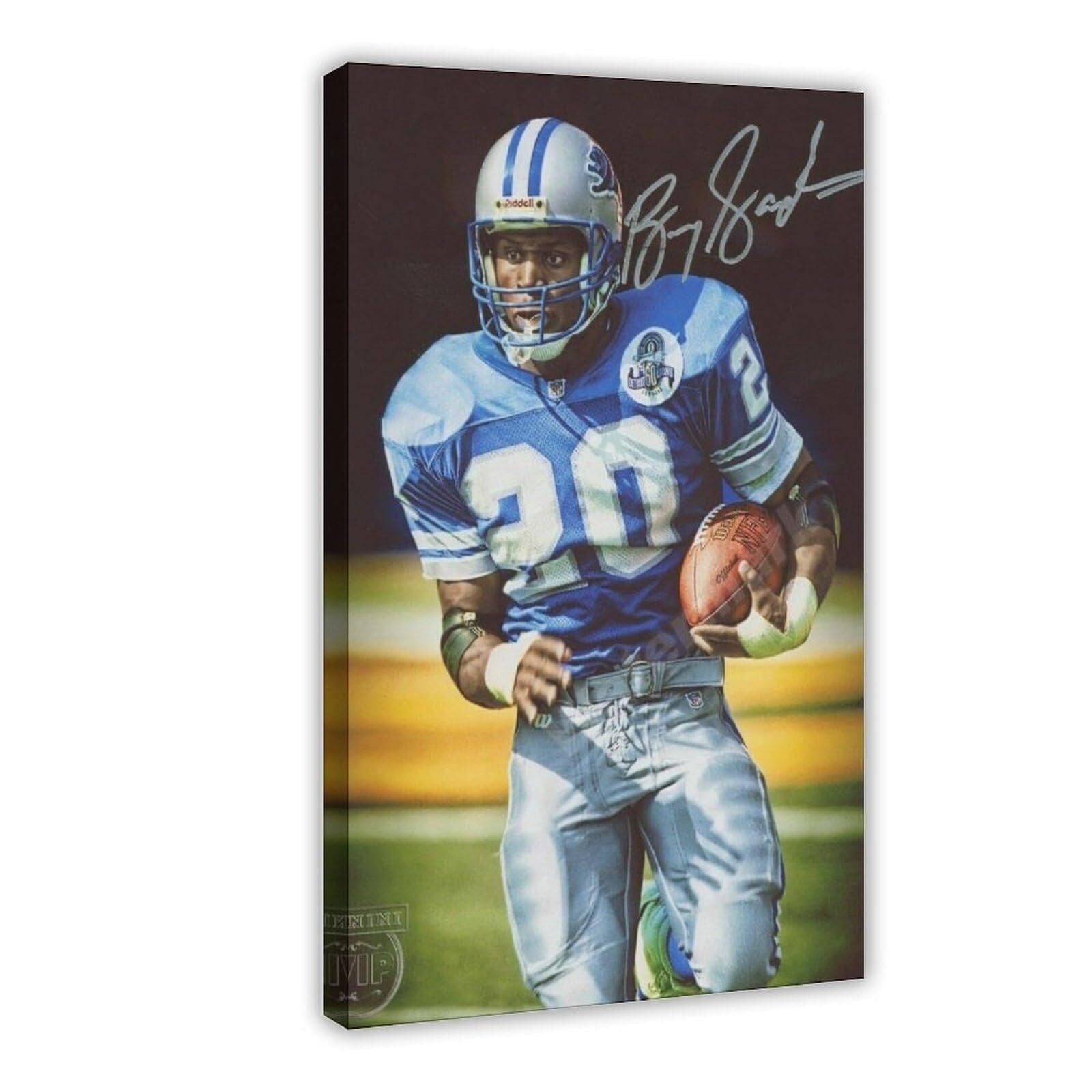 American Football Barry Sanders Posters Sports Star 16 Canvas Poster ...