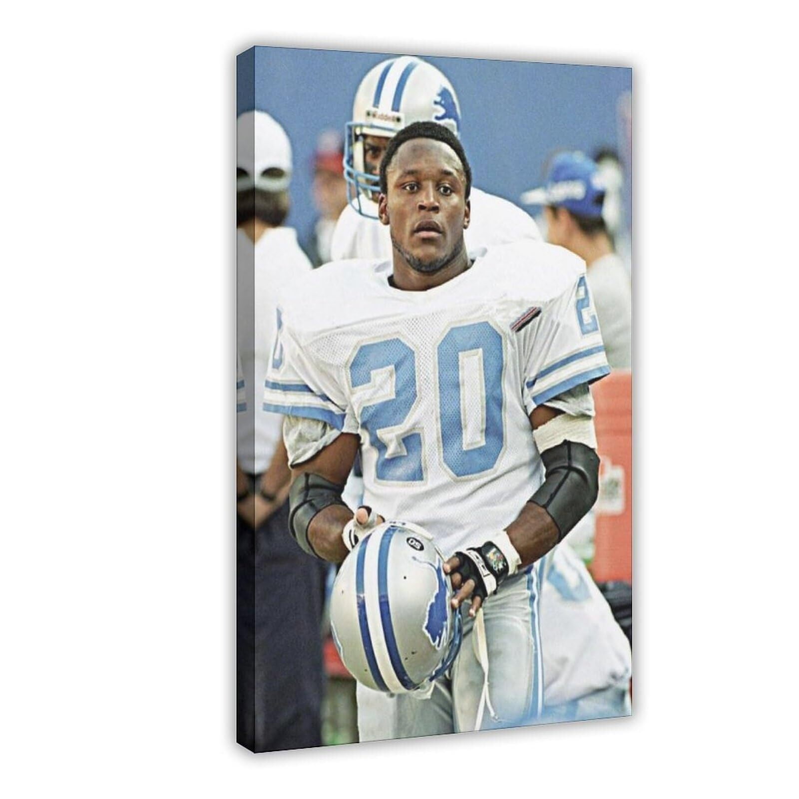 American Football Barry Sanders Posters Sports Star 28 Canvas Poster ...