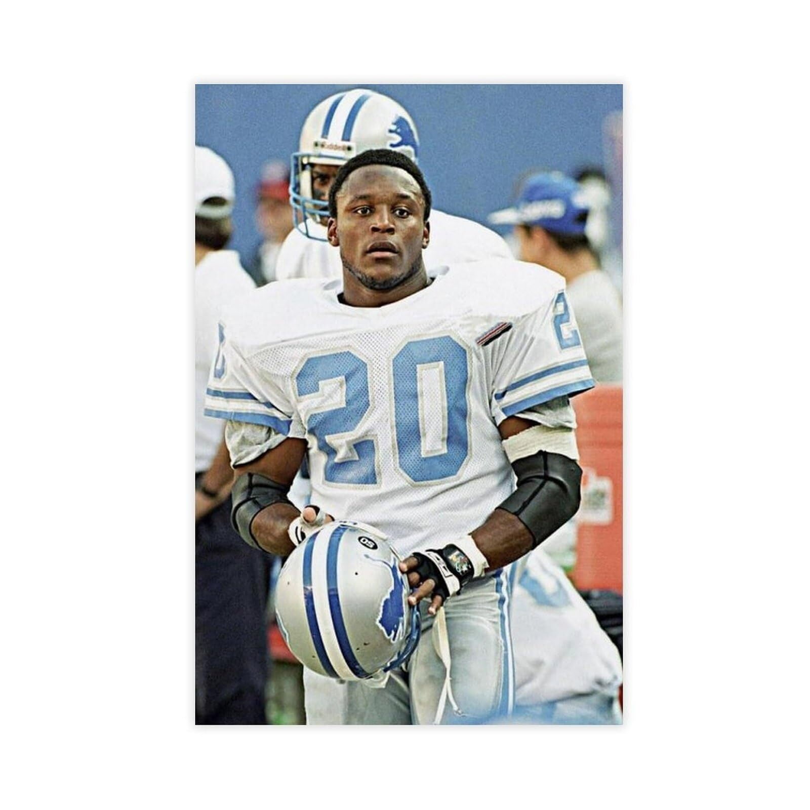 American Football Barry Sanders Posters Sports Star 28 Canvas Poster ...