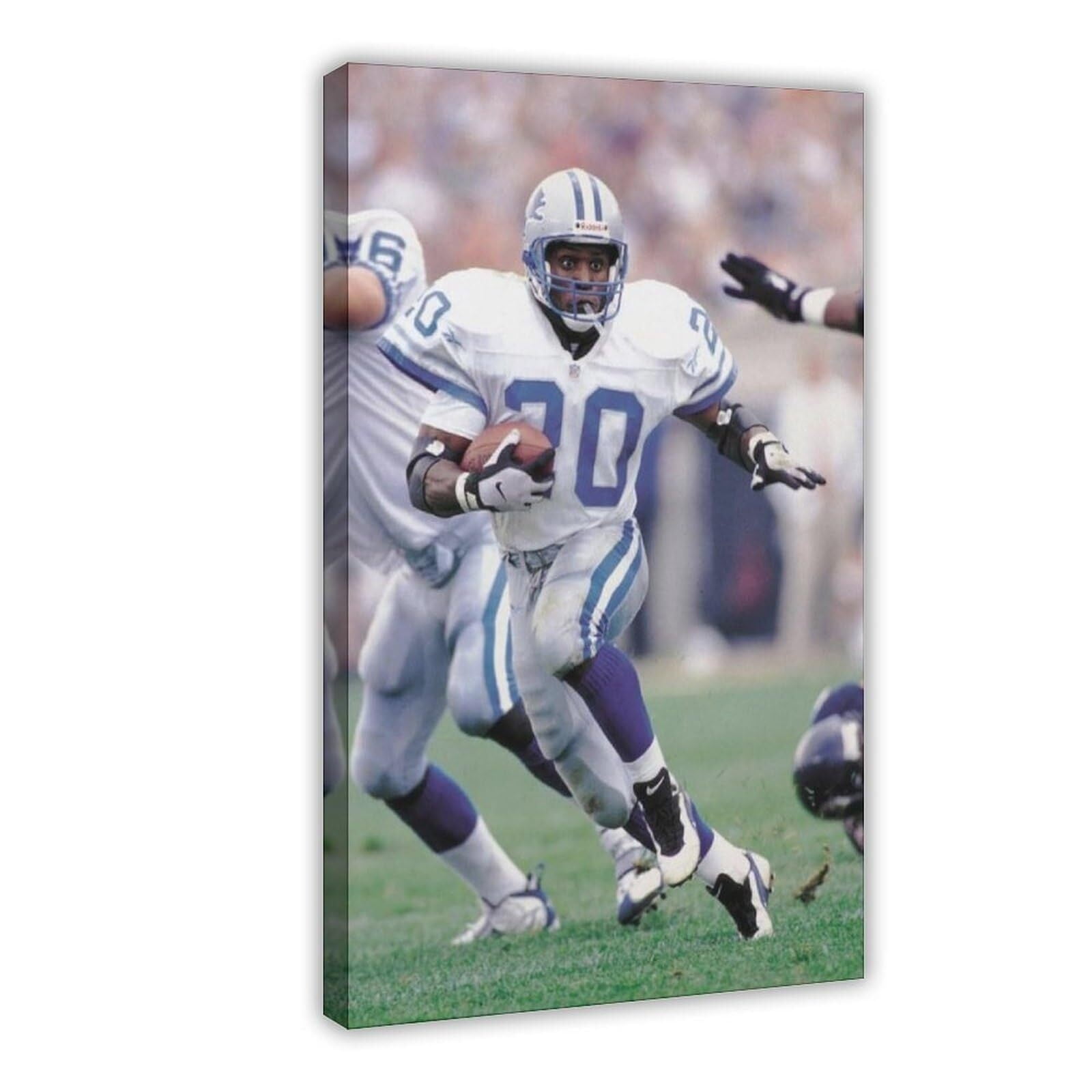American Football Barry Sanders Posters Sports Star 50 Canvas Poster ...