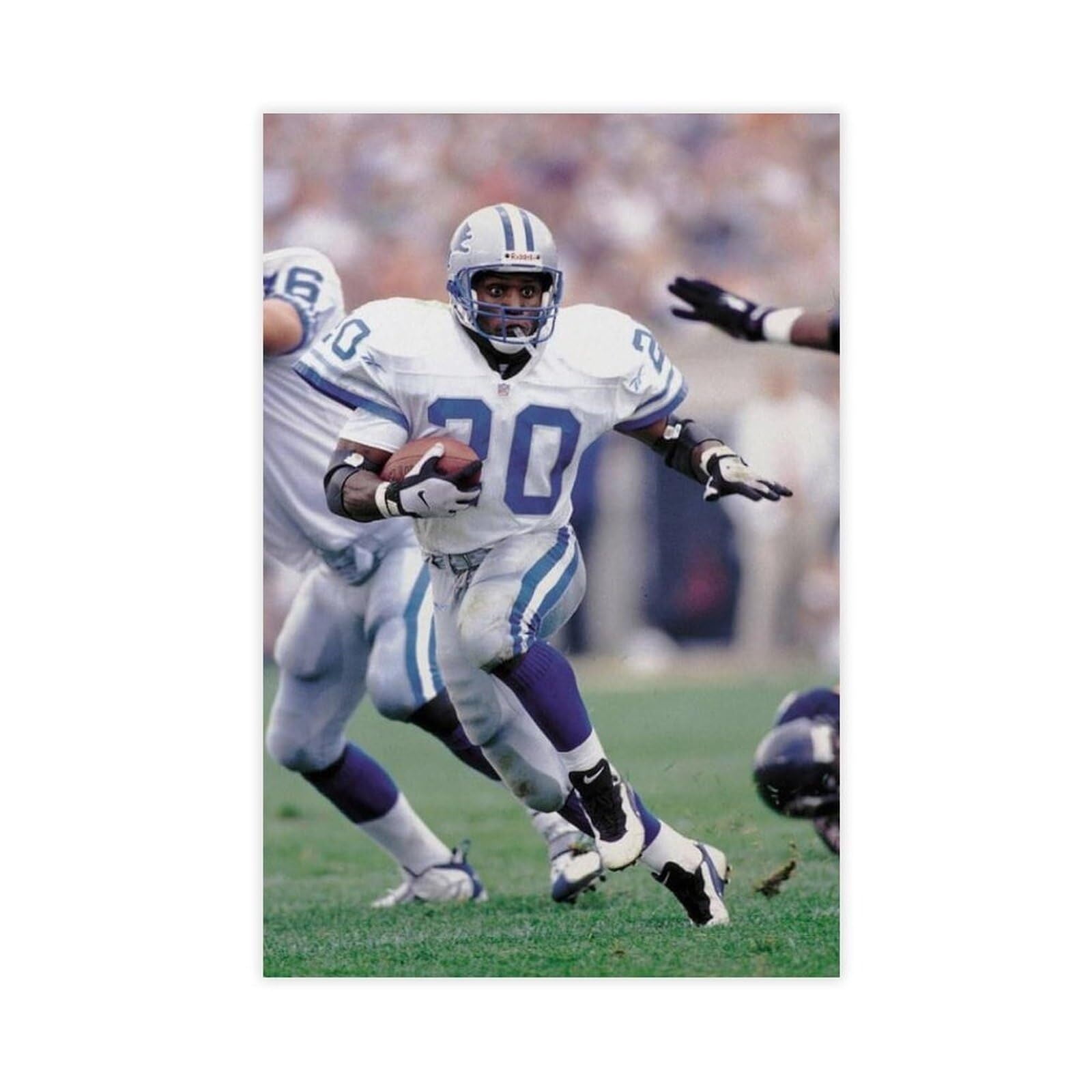 American Football Barry Sanders Posters Sports Star 50 Canvas Poster ...