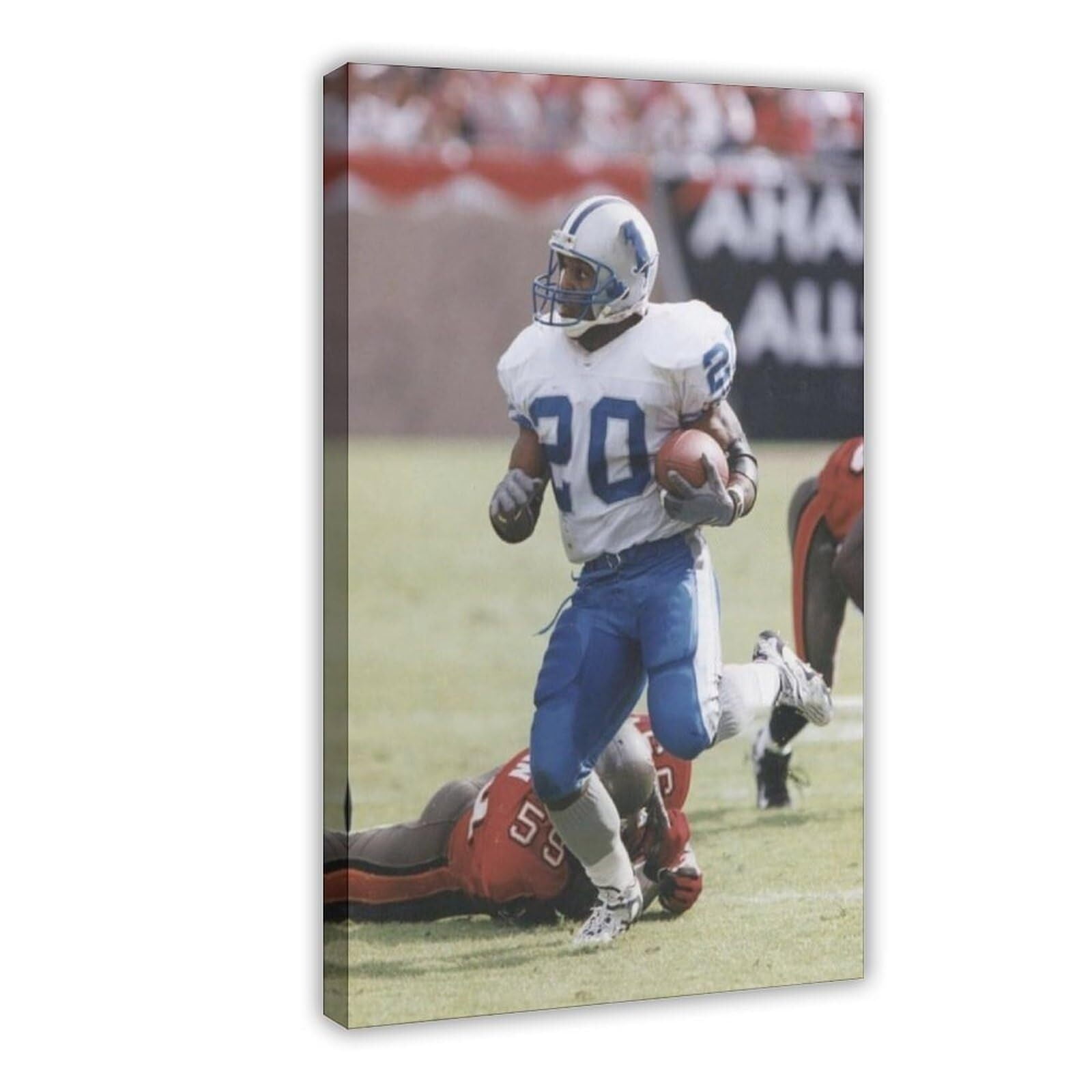 American Football Barry Sanders Posters Sports Star 51 Canvas Poster ...