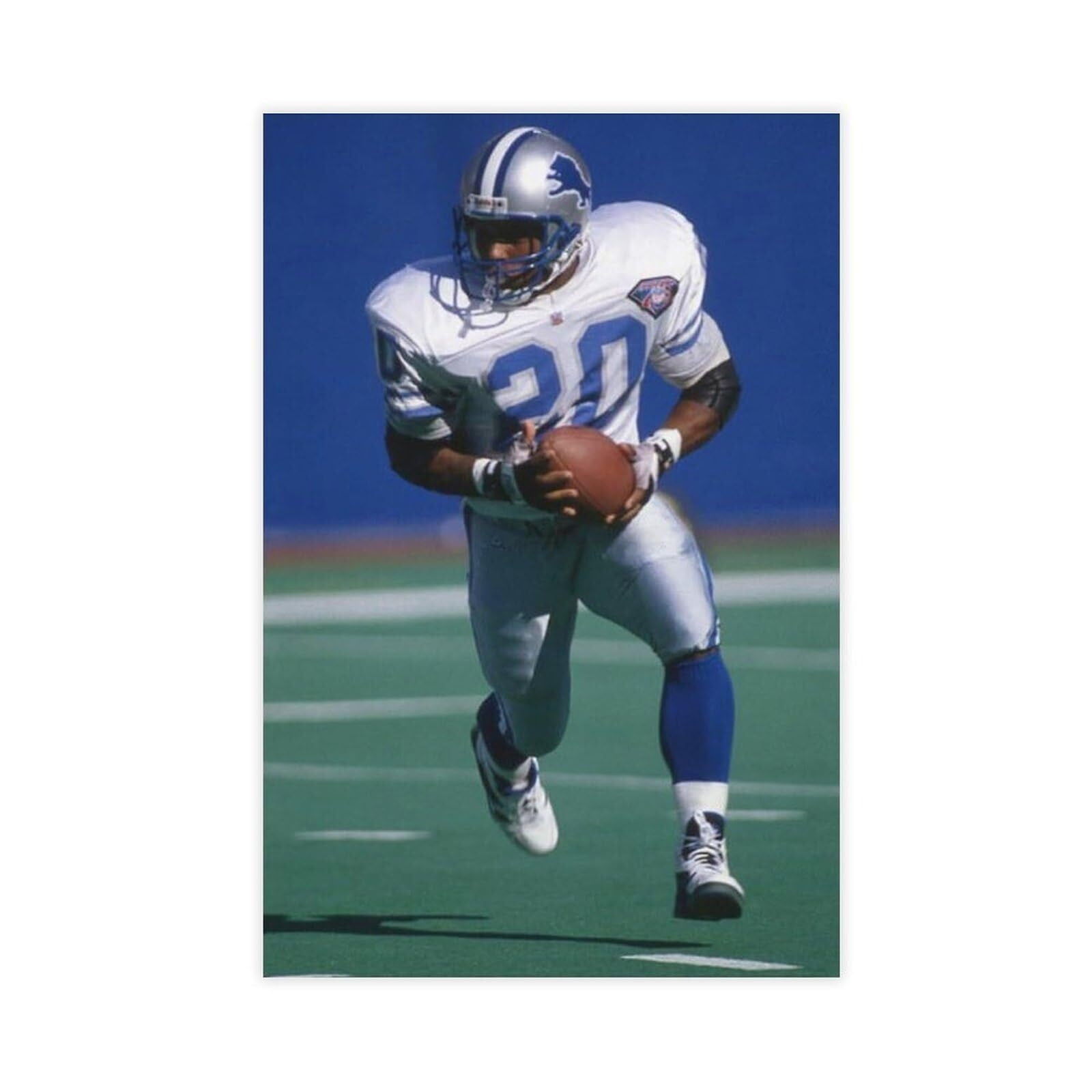 American Football Barry Sanders Posters Sports Star 53 Canvas Poster ...