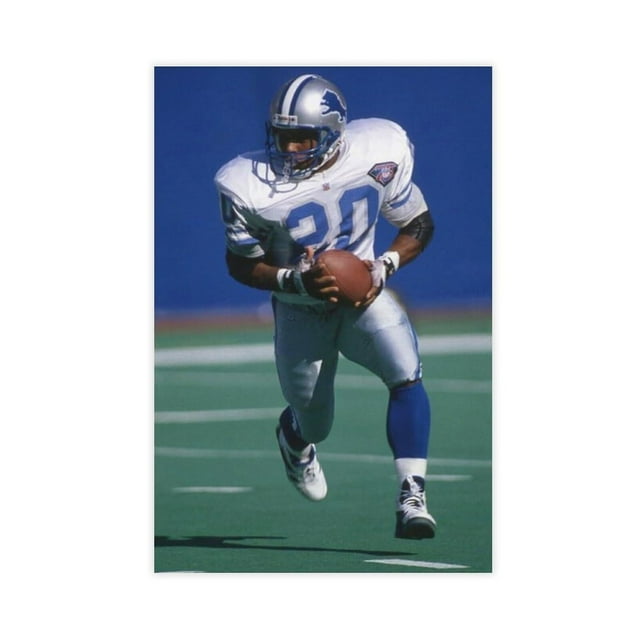 American Football Barry Sanders Posters Sports Star 53 Canvas Poster ...