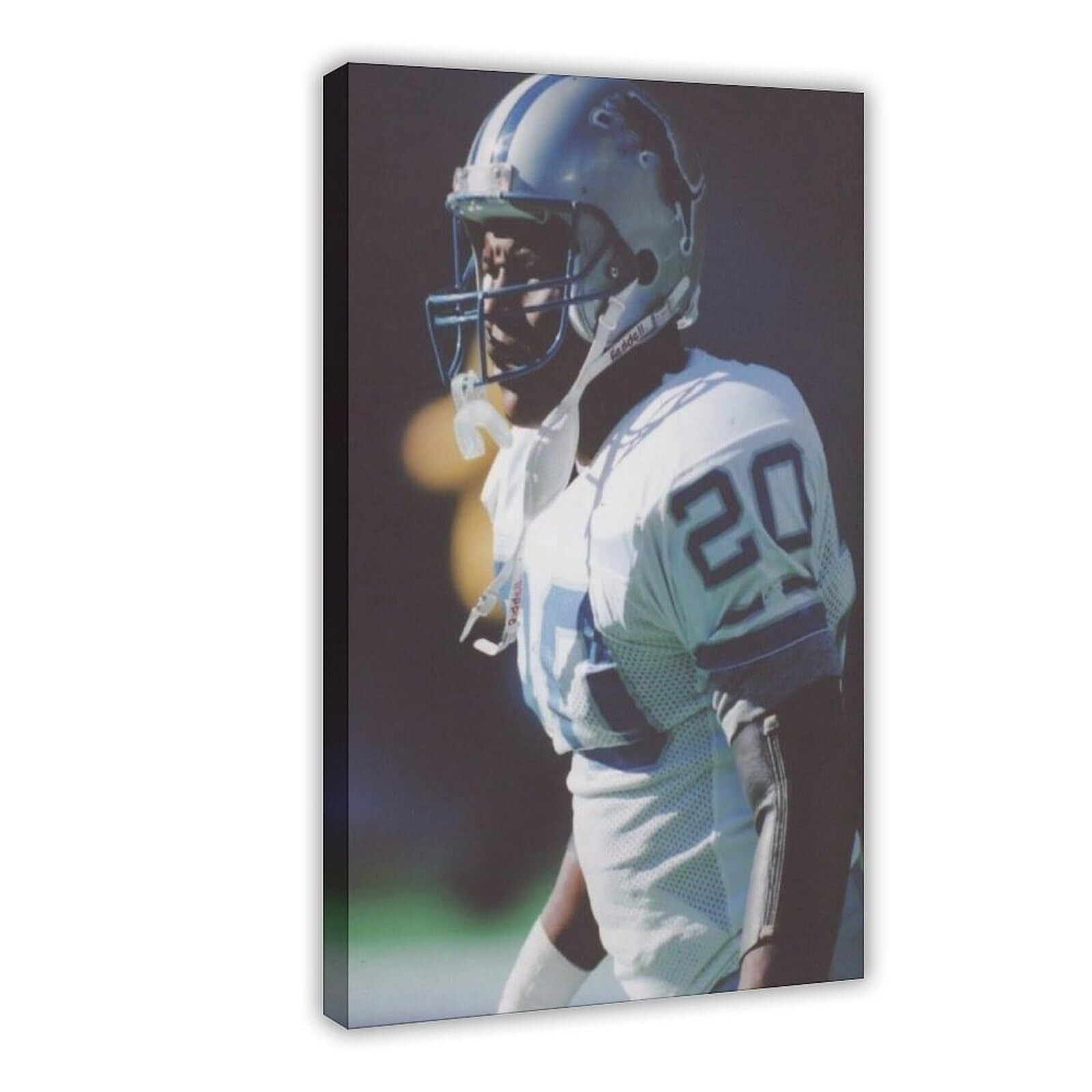 American Football Barry Sanders Posters Sports Star 56 Canvas Poster ...