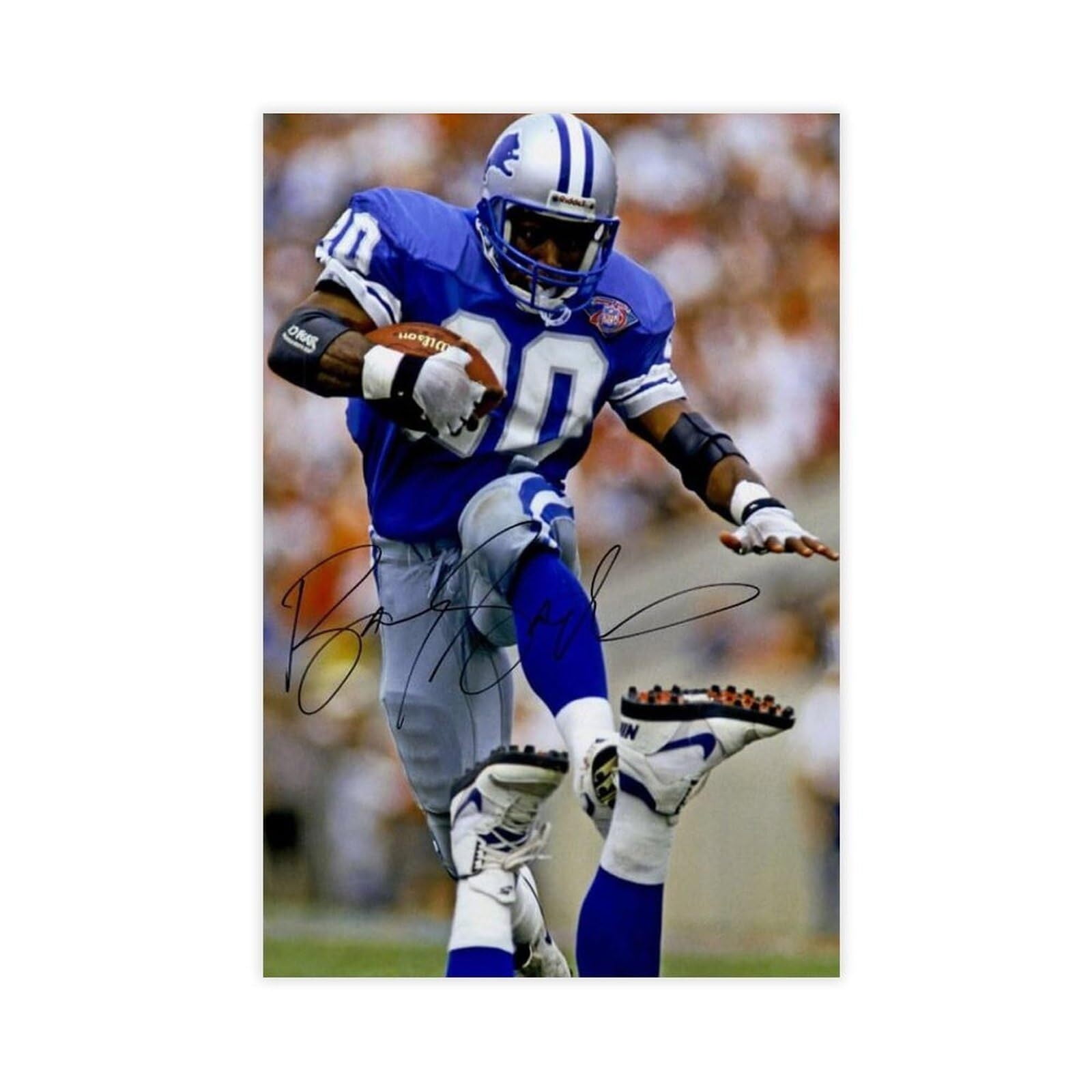 American Football Barry Sanders Posters Sports Star 66 Canvas Poster ...