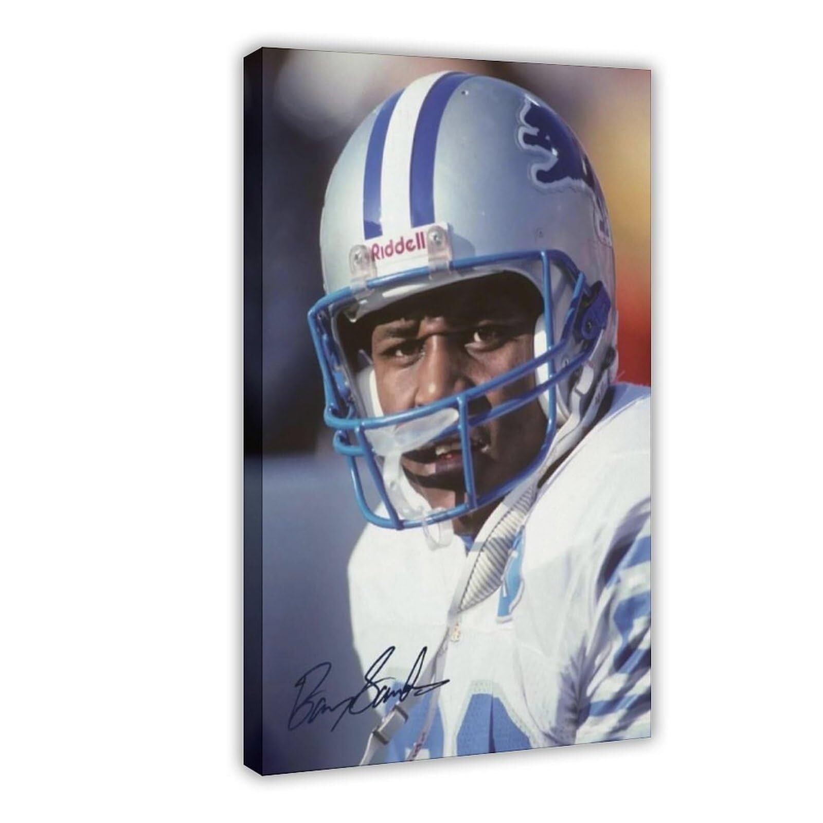 American Football Barry Sanders Posters Sports Star91 Canvas Poster ...
