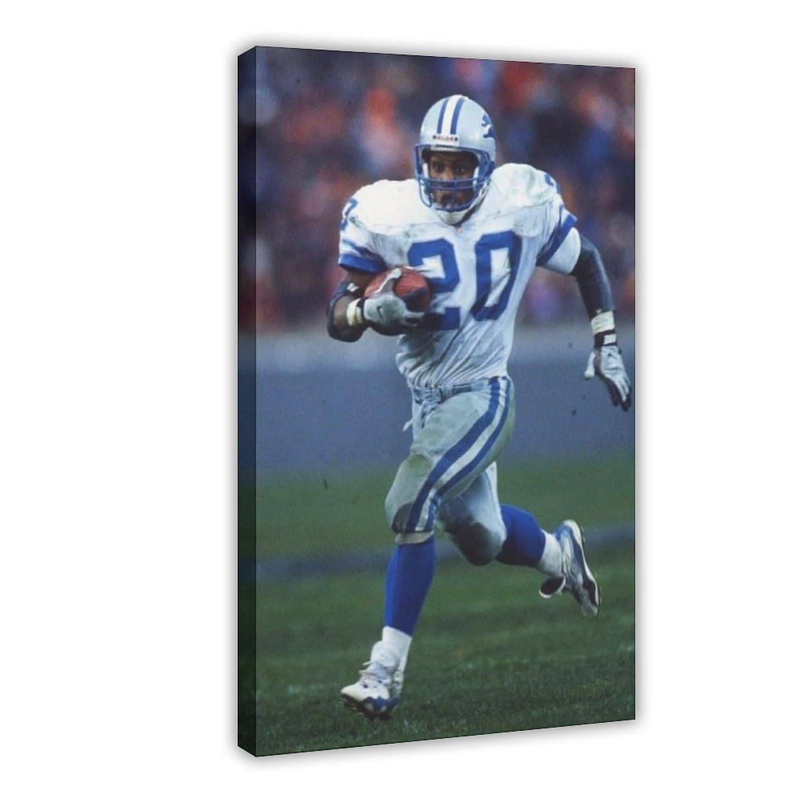 American Football Barry Sanders Posters Sports Star99 Canvas Poster ...